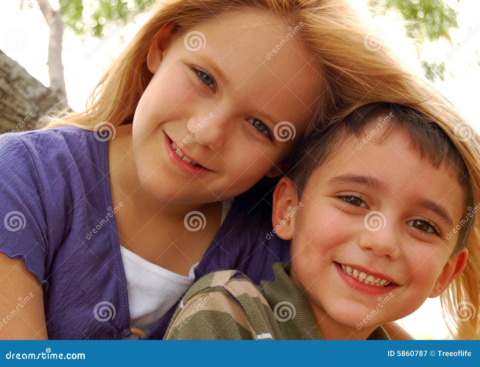 Smiling children stock image. Image of close, together - 5860787