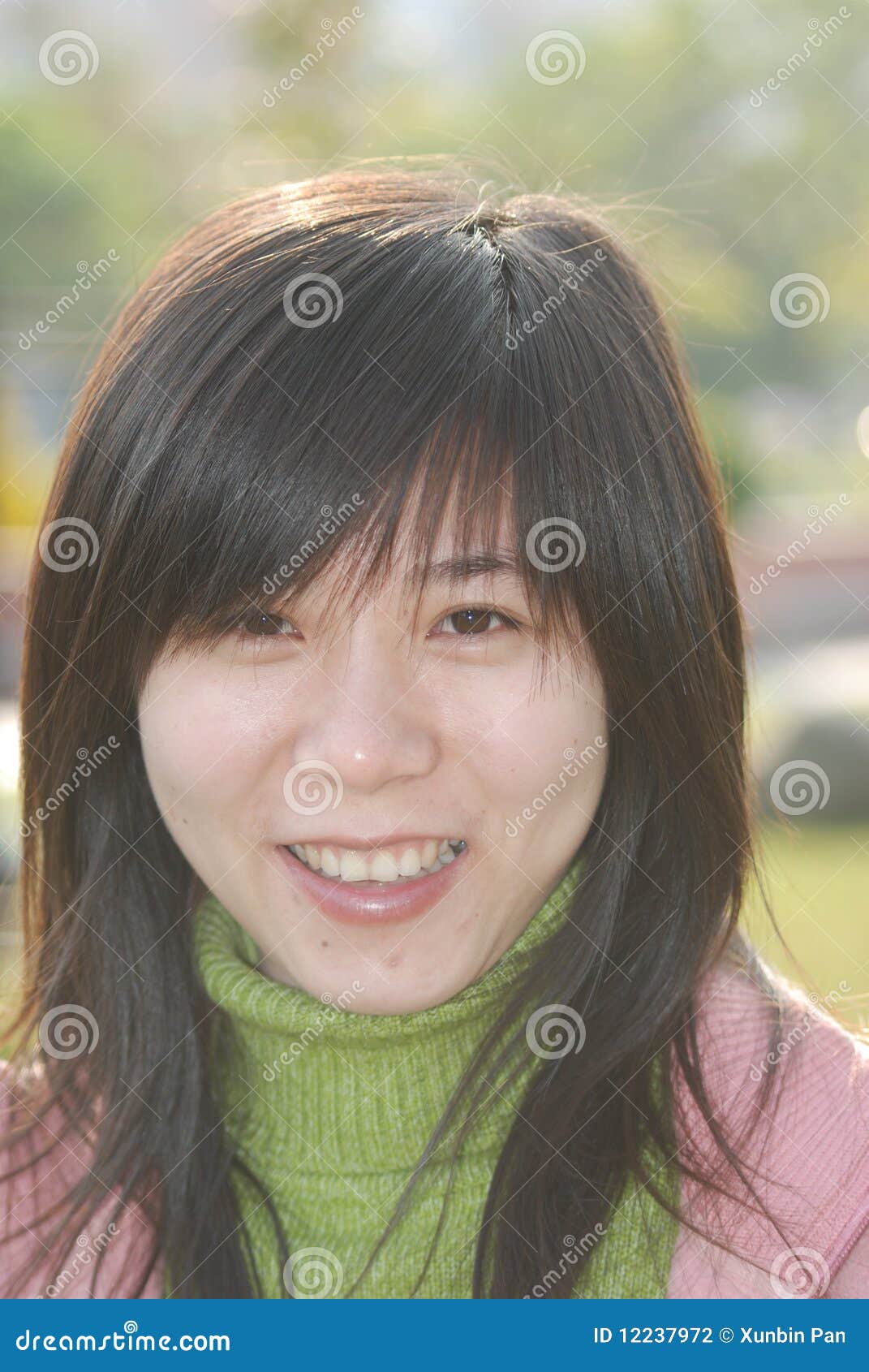 Smiling Chinese Girl Portrait Stock Photo - Image of fashion, girl ...