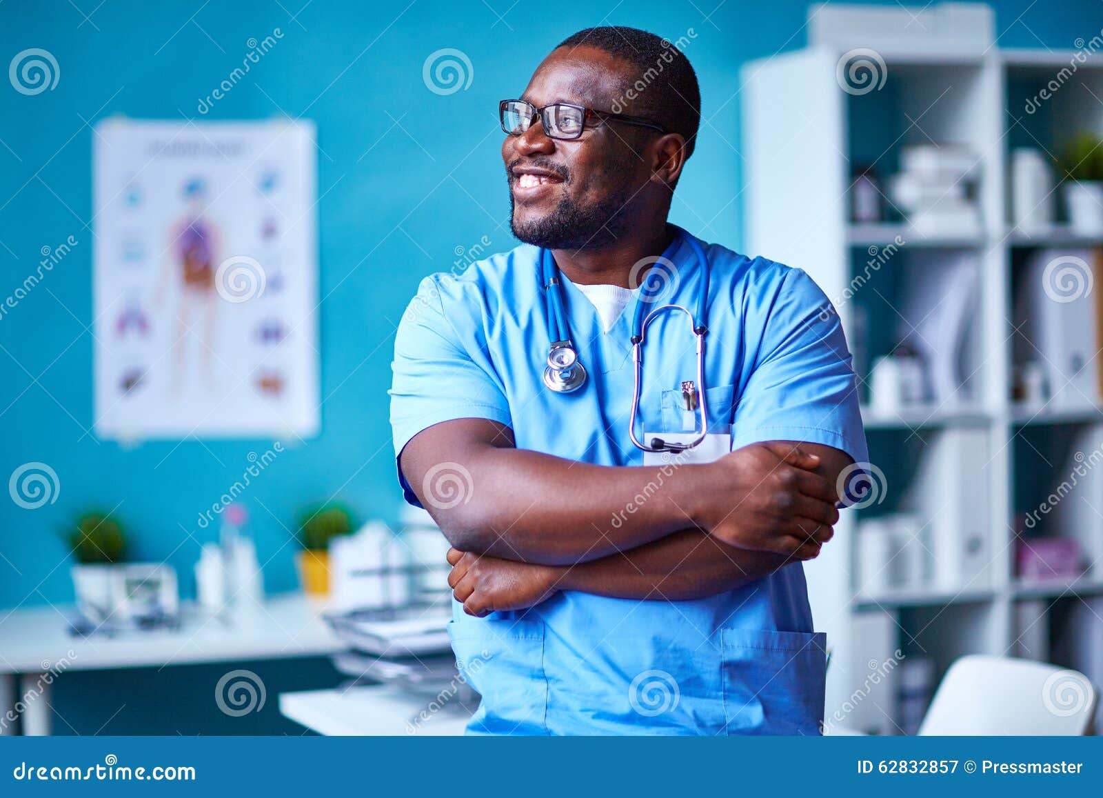 Smiling clinician stock image. Image of handsome, therapeutist - 62832857