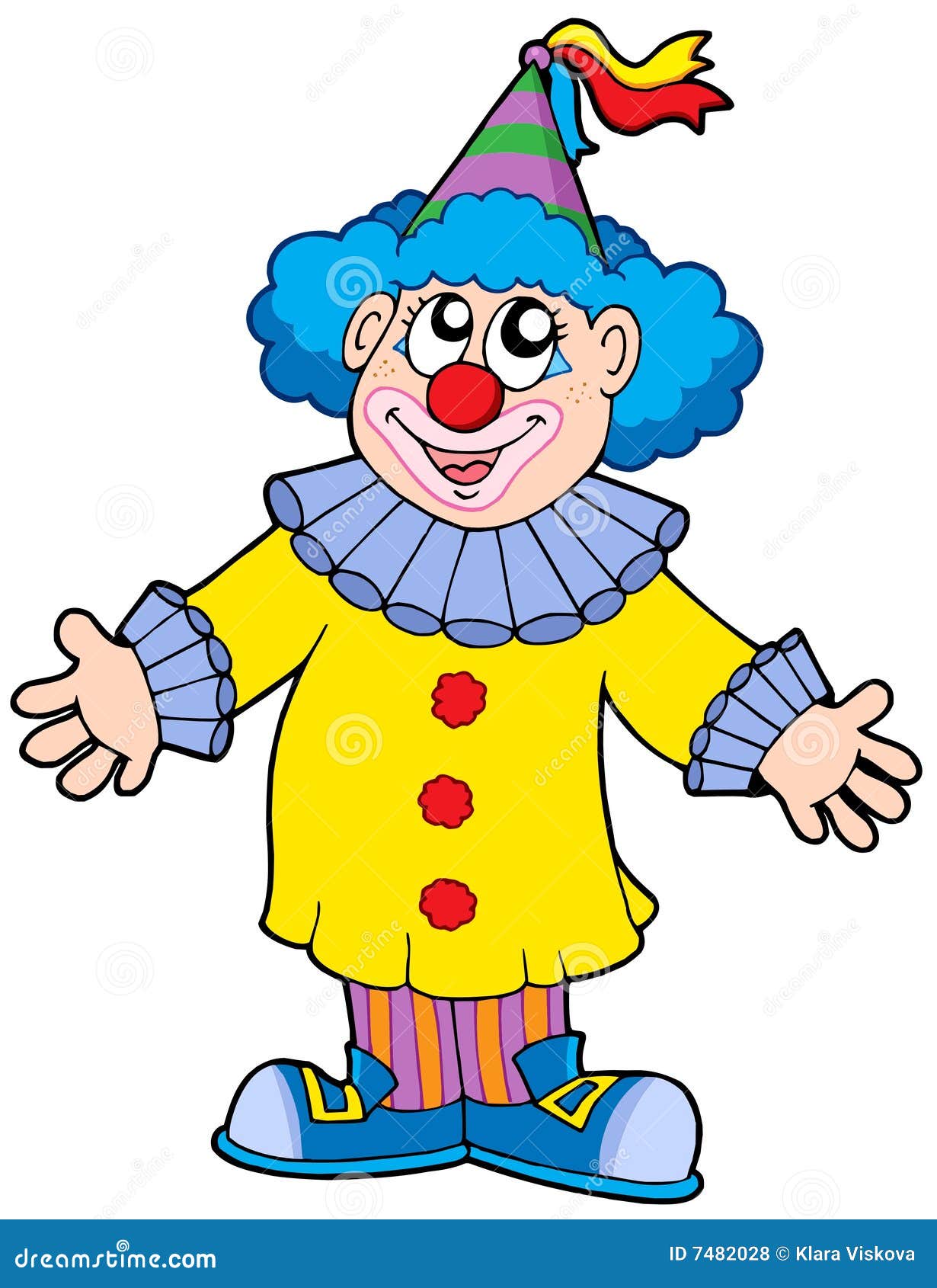 Smiling Clown Face Emoticon Sphere Stock Photography | CartoonDealer ...