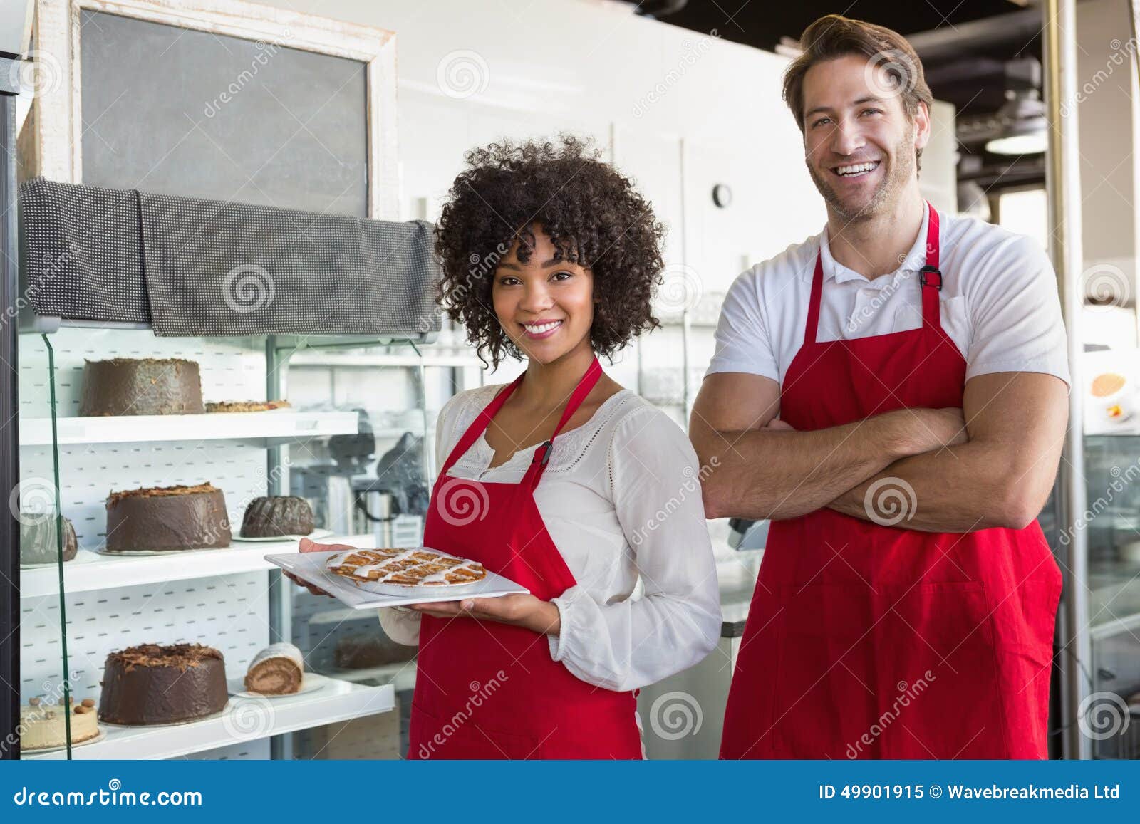 Smiling Co-workers Posing with Desert Stock Image - Image of employed ...