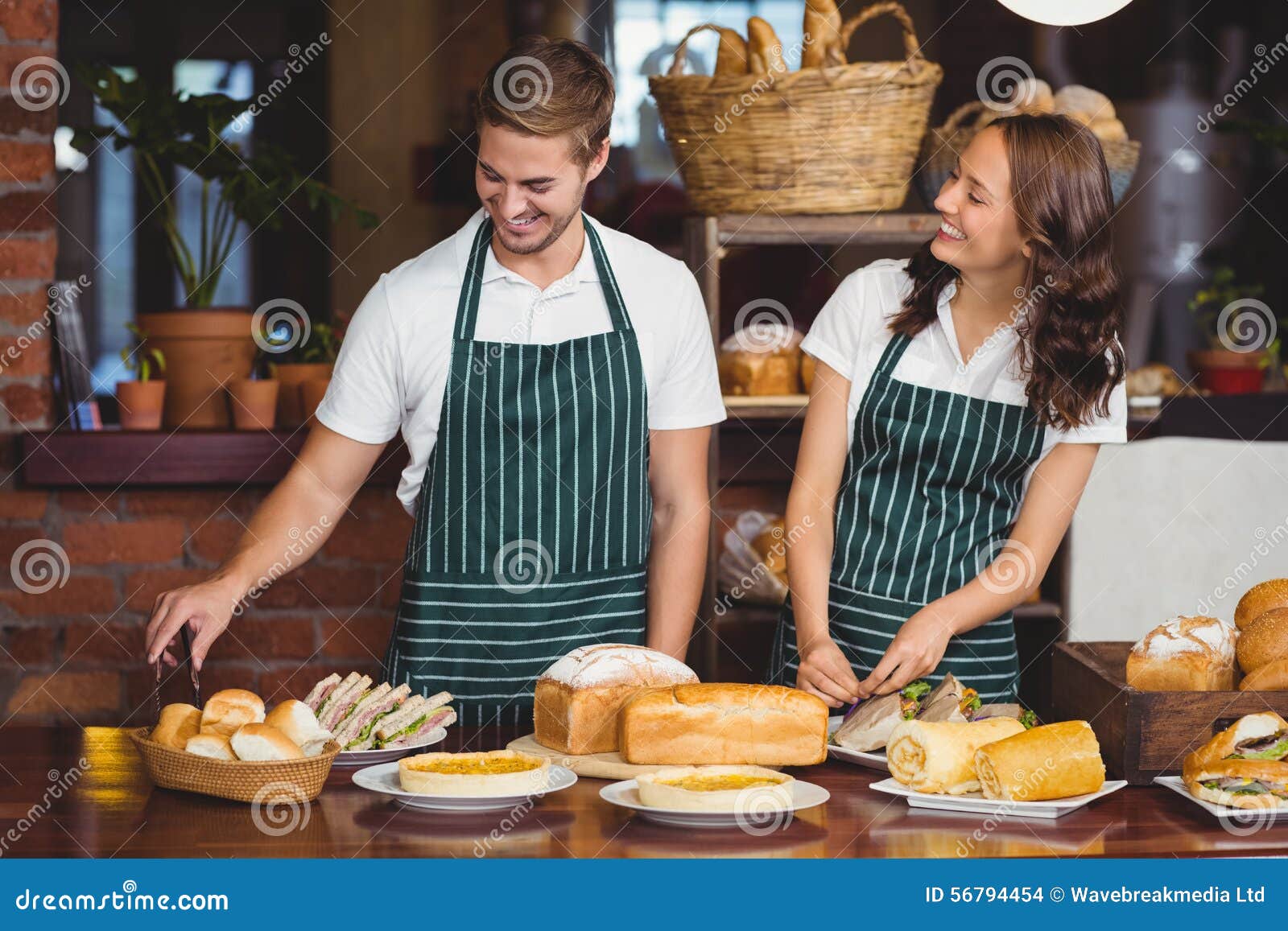 Smiling Co-workers Working Together Stock Photo - Image of occupation ...