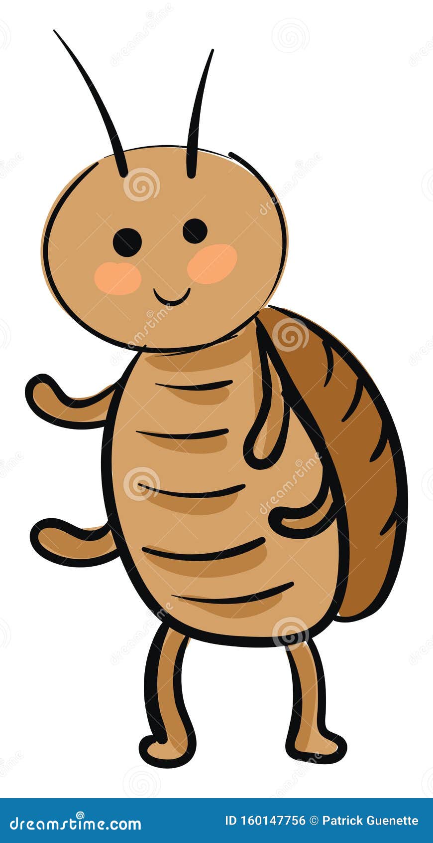 Cockroach Vector Illustration. Labeled Educational Body Structure ...
