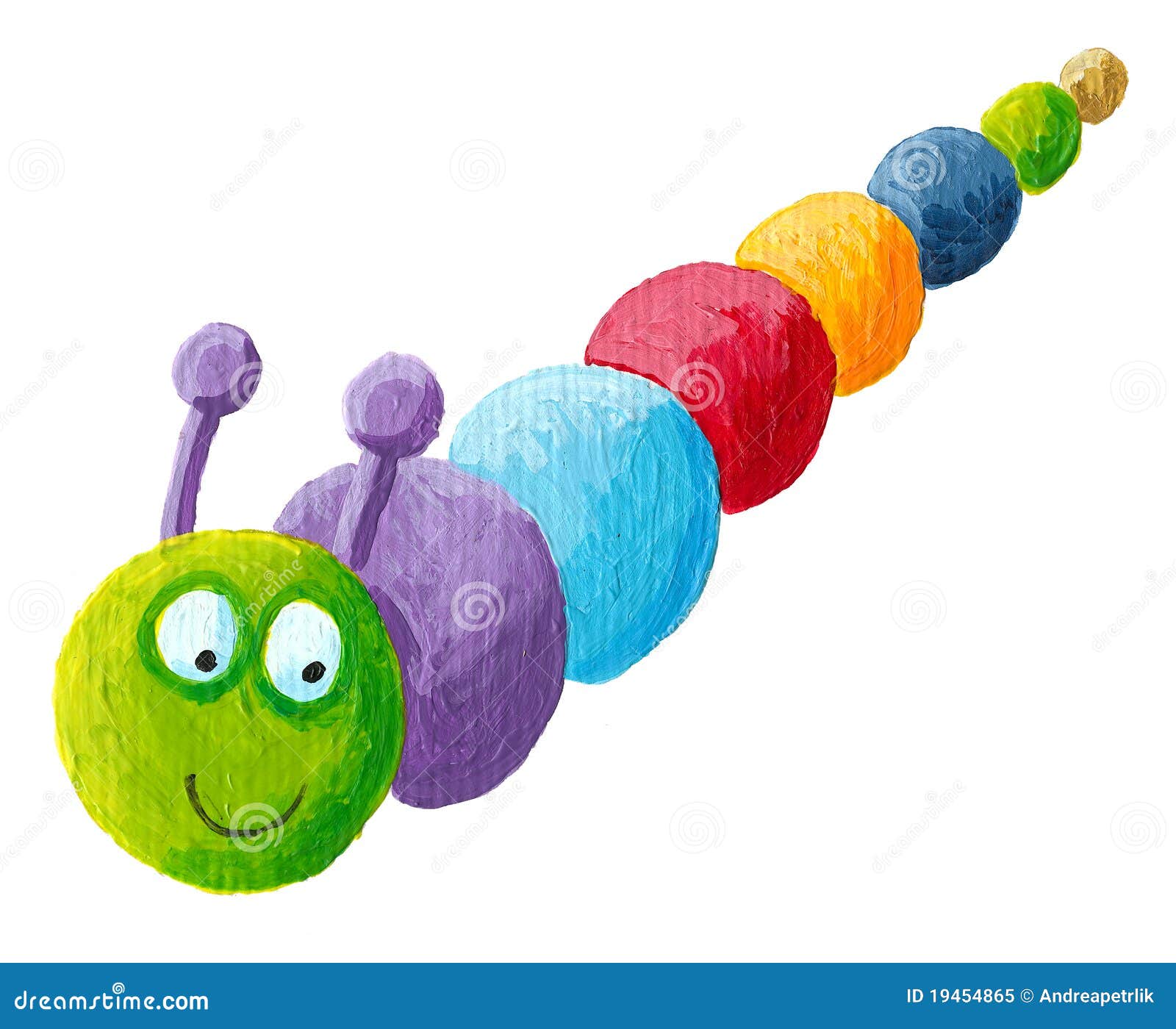 Smiling Colorful Caterpillar Stock Illustration - Illustration of ...