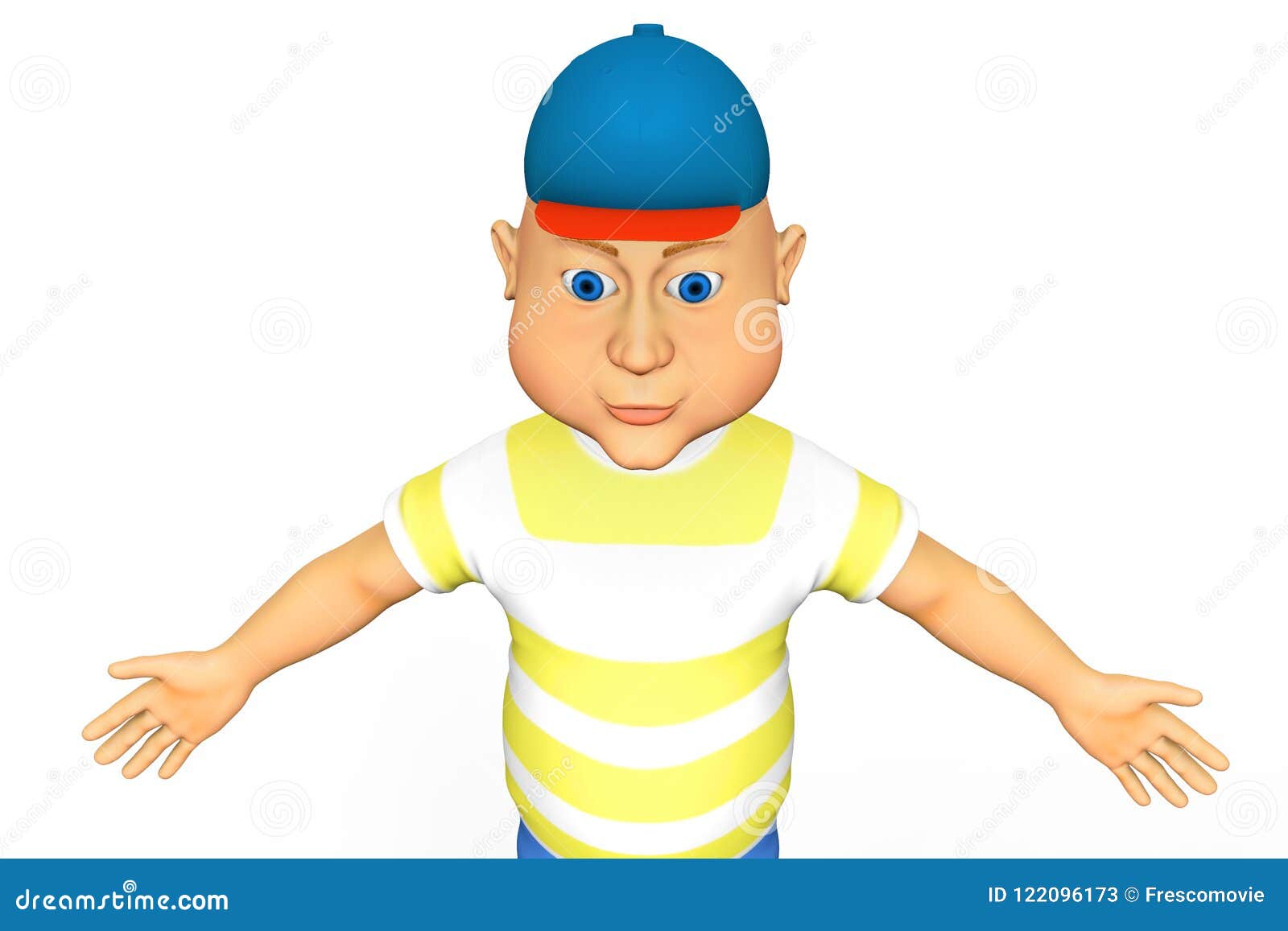 Smiling comic man stock illustration. Illustration of angry - 122096173