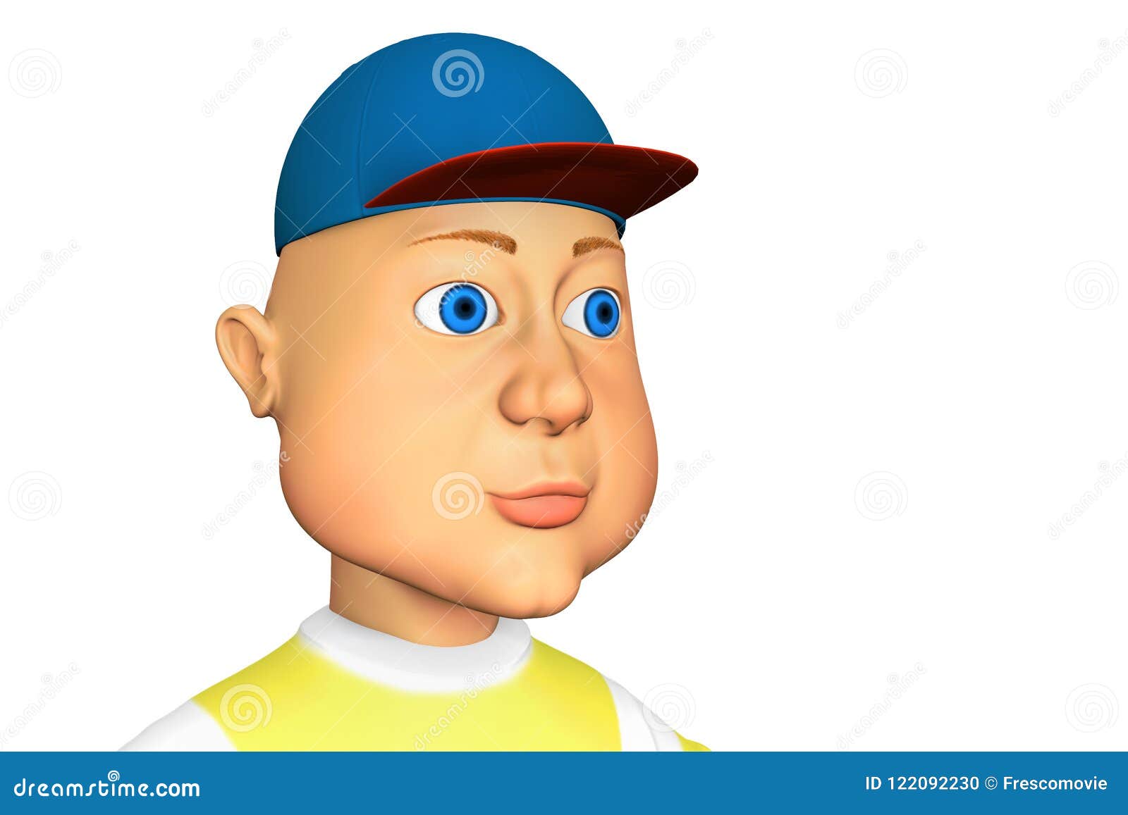 Smiling comic man stock illustration. Illustration of hooligan - 122092230