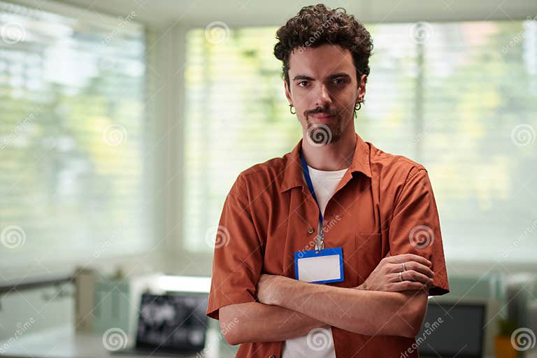 Smiling Confident Developer Stock Photo - Image of bearded, manager ...