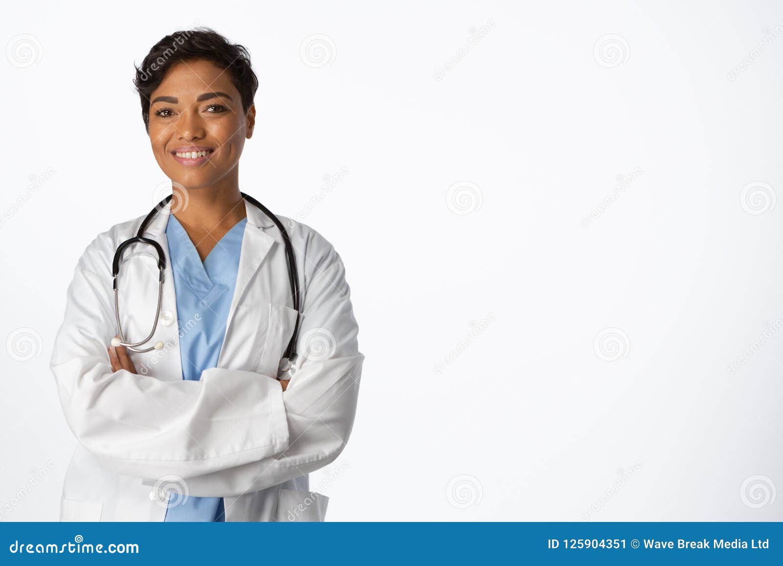 Smiling Confident Female Doctor with Crossed Arms Stock Image - Image ... Smiling Confident Female Doctor with Crossed Arms Stock Image - Image ...