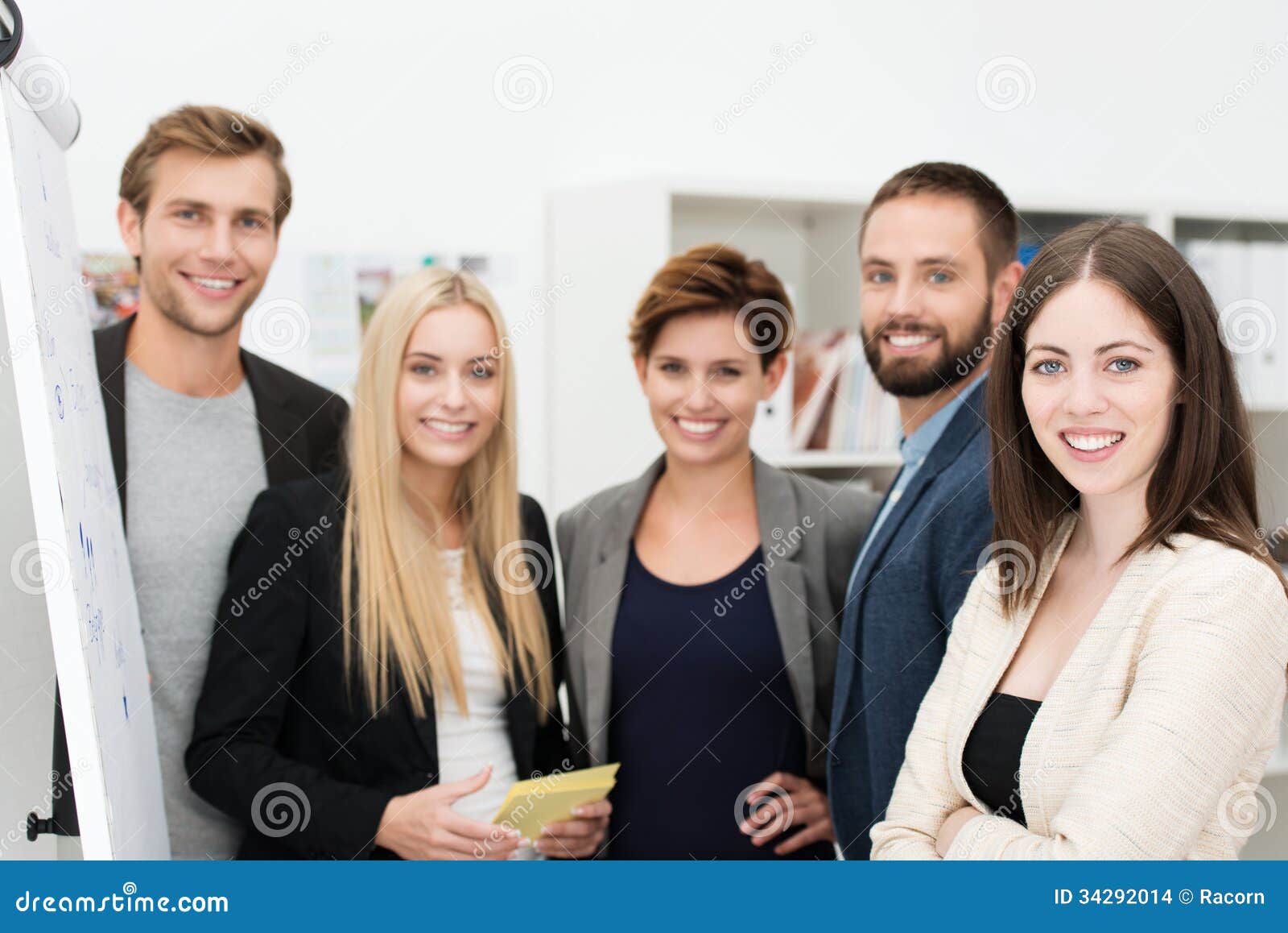 Smiling Confident Group of Business People Stock Photo - Image of ...
