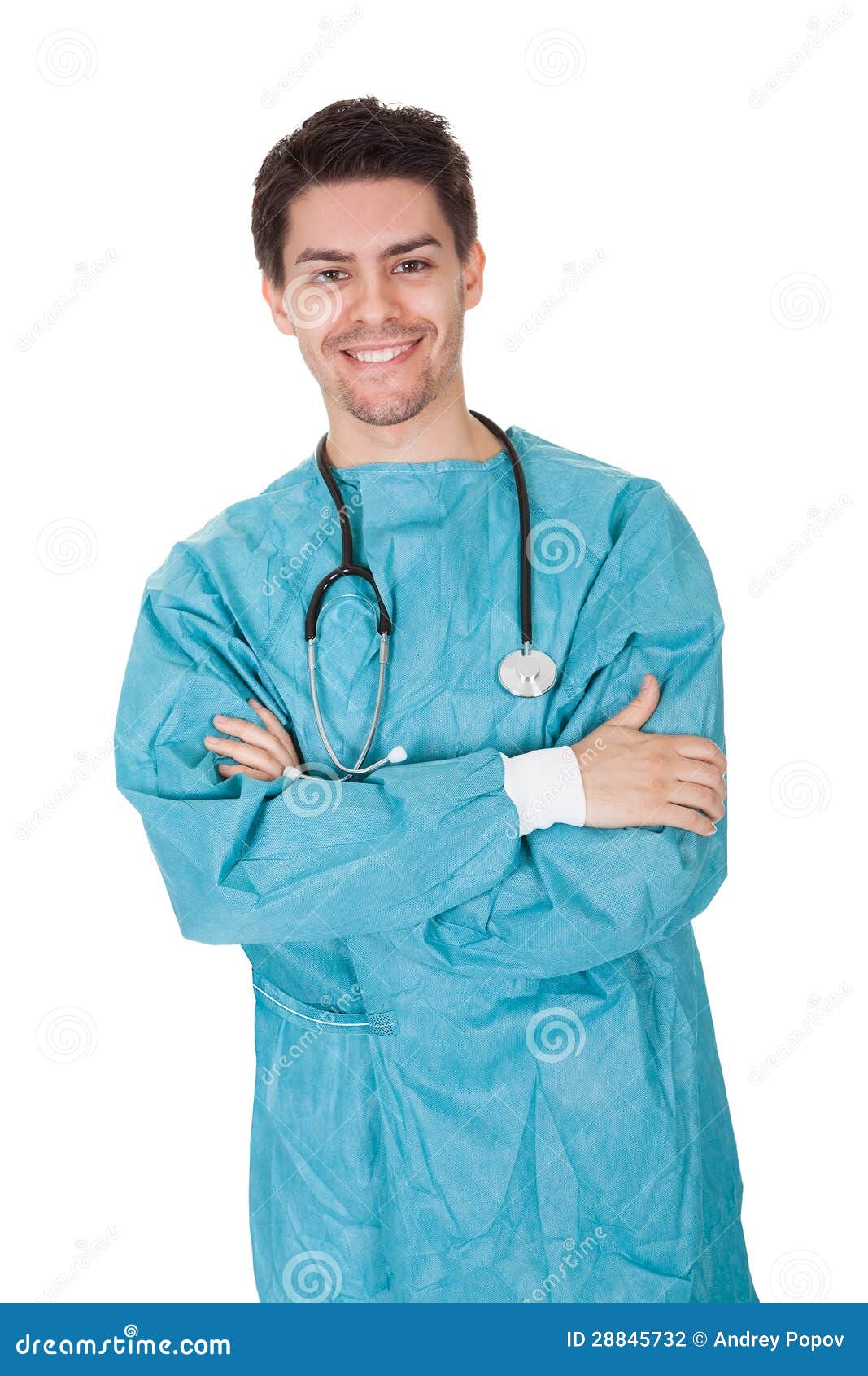 Smiling Confident Young Surgeon Stock Photo - Image of healthcare ...
