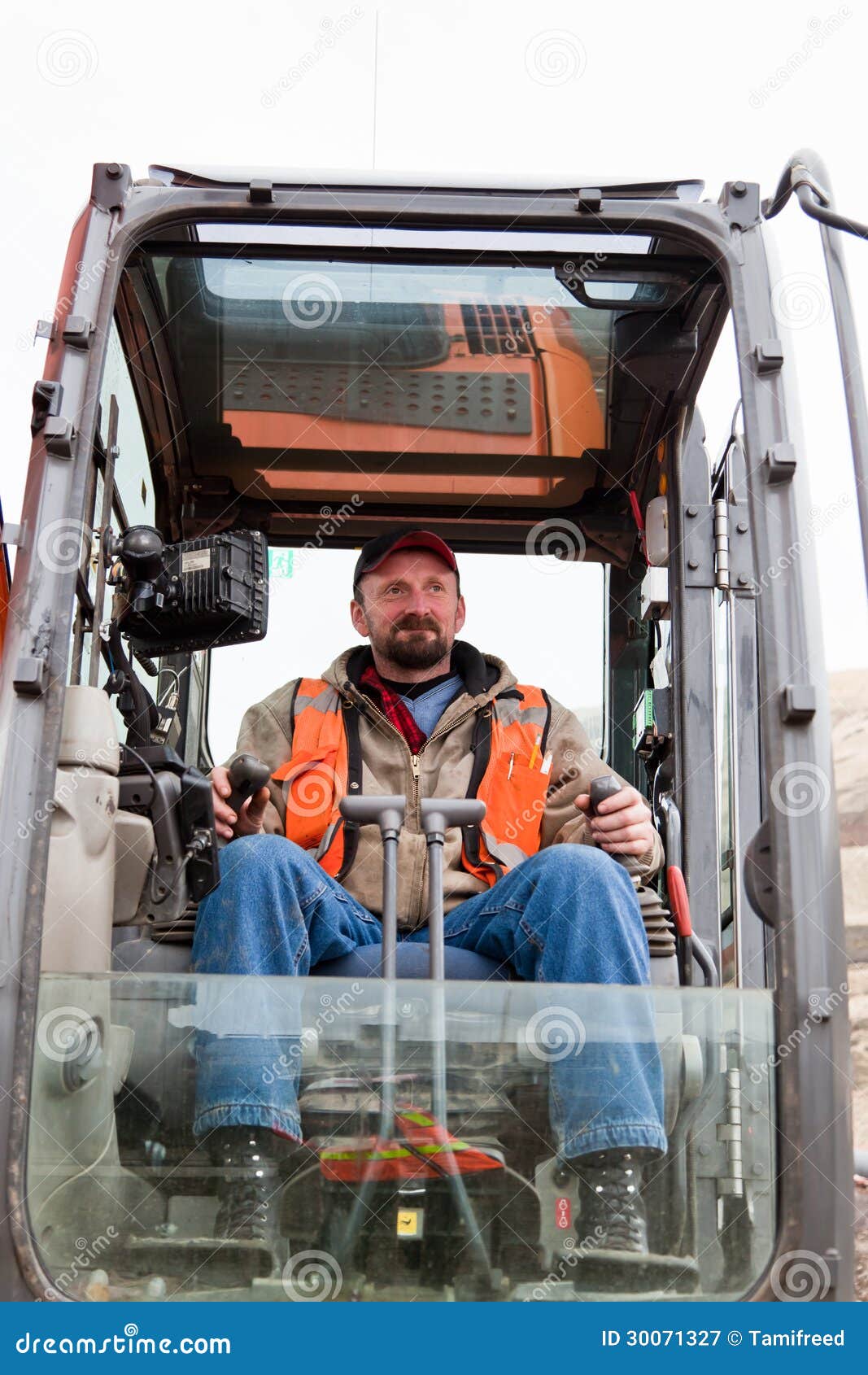 Construction Worker stock image. Image of outside, operator - 30071327