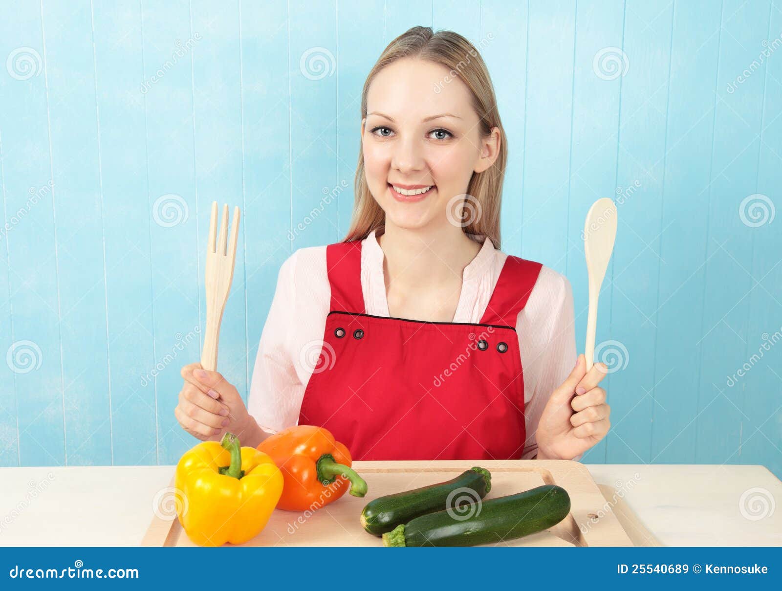 Smiling cook stock image. Image of chef, cook, blue, bright - 25540689
