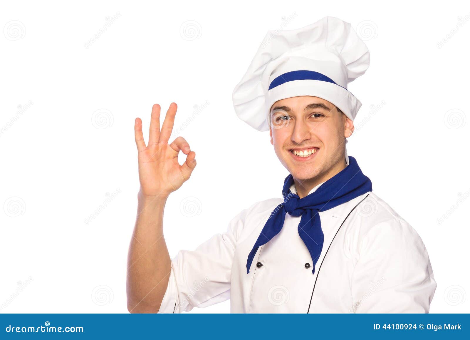 Smiling cook chef stock photo. Image of apprentice, bristle - 44100924