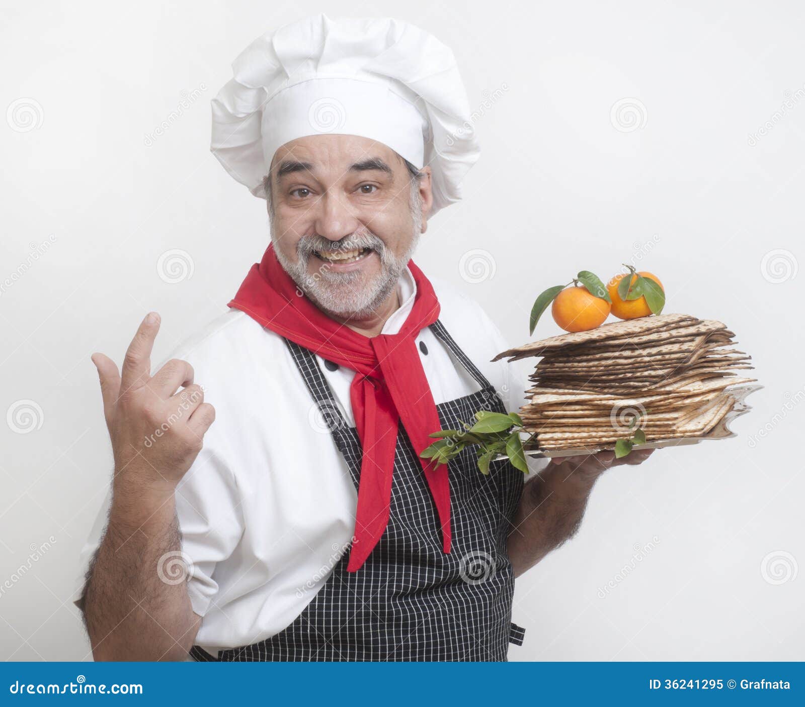 Smiling cook with matza stock image. Image of piety, texture - 36241295