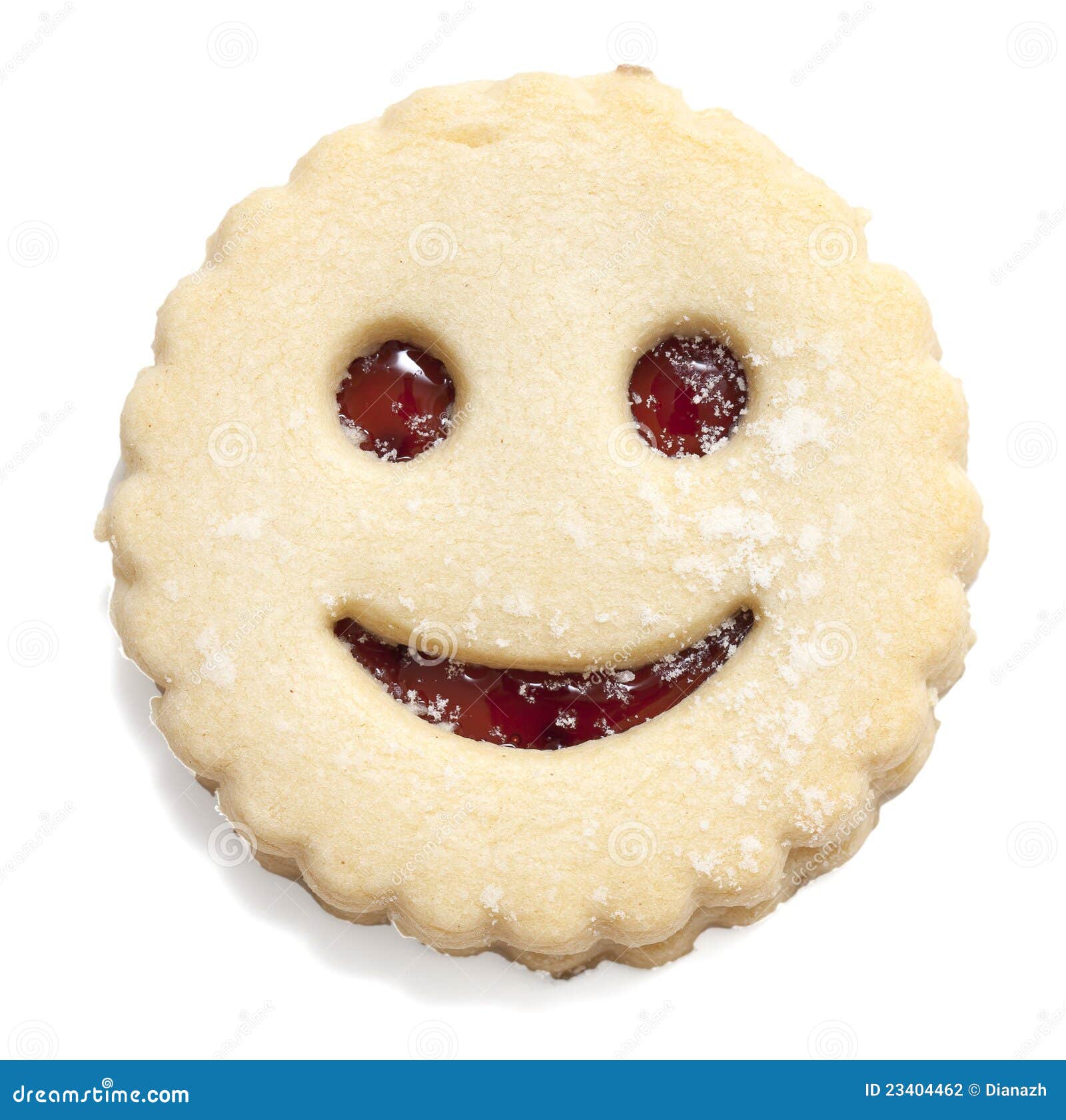 Smiling cookie stock photo. Image of cracker, supper - 23404462