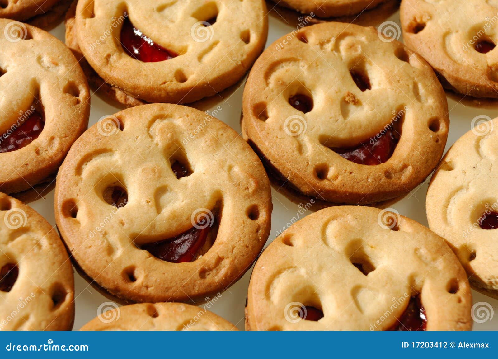 Smiling Cookies stock photo. Image of funny, faces, close - 17203412