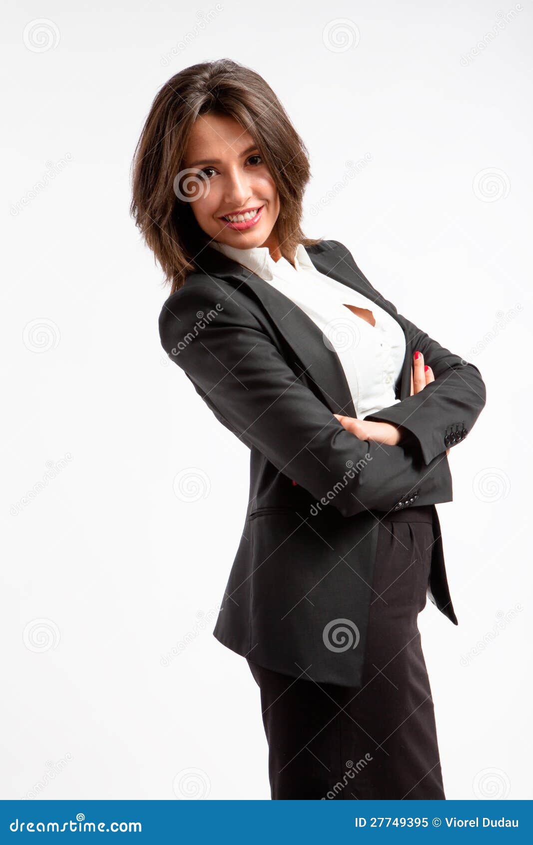 Smiling corporate woman stock image. Image of cute, face - 27749395