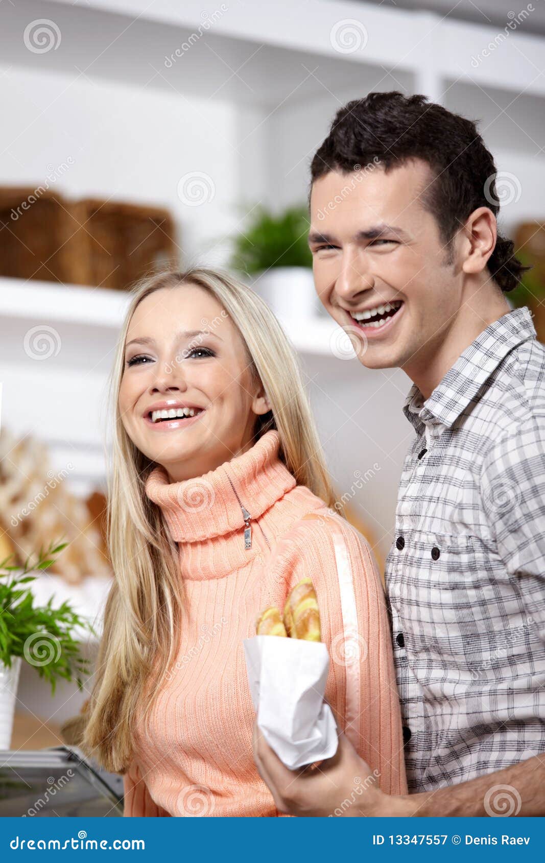 Smiling couple stock image. Image of casual, market, mall - 13347557