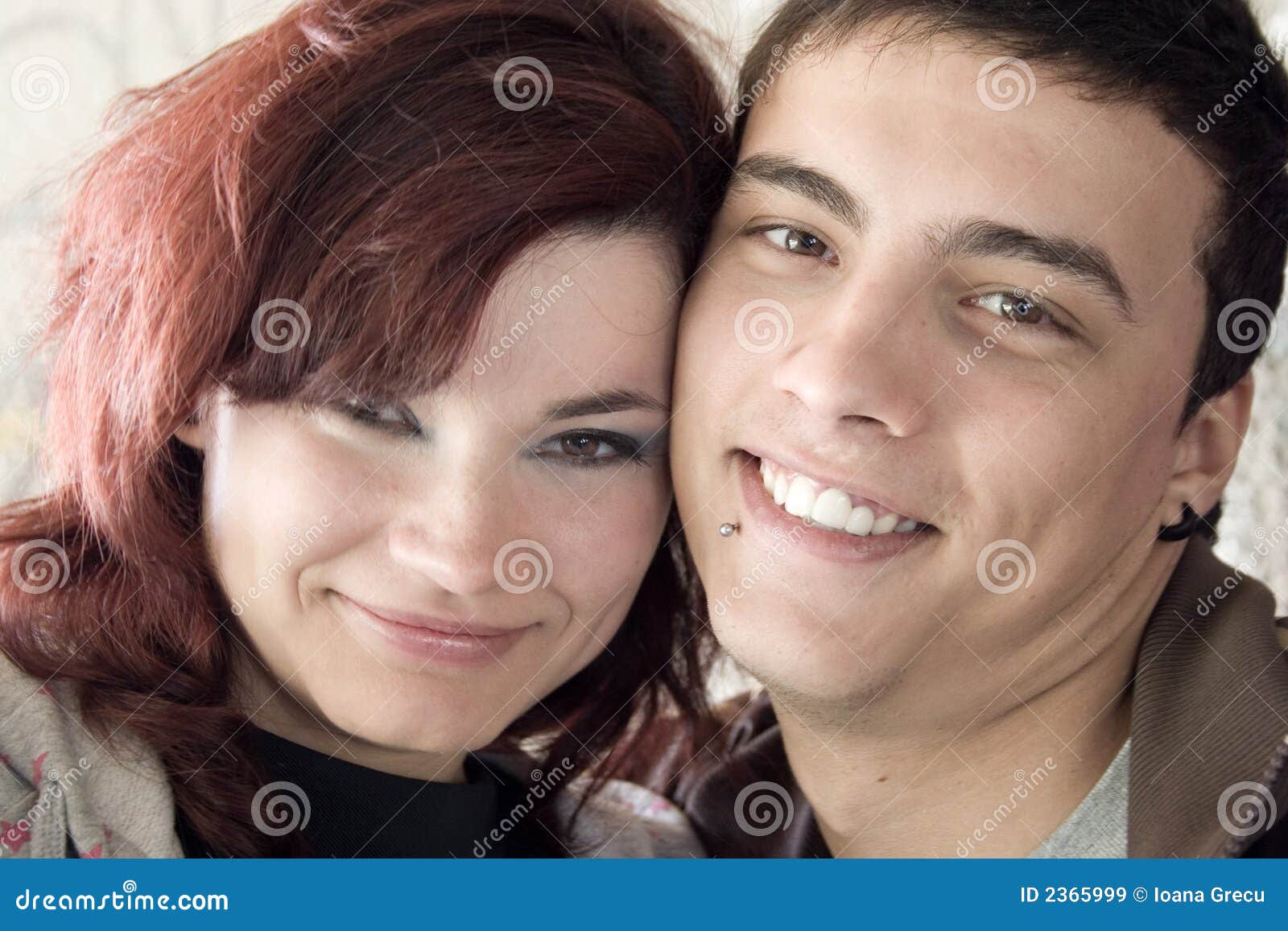 Smiling couple stock image. Image of hair, love, flirting - 2365999