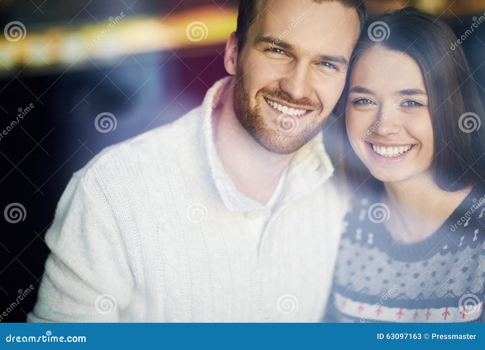 Smiling couple stock image. Image of adult, toothy, pretty - 63097163