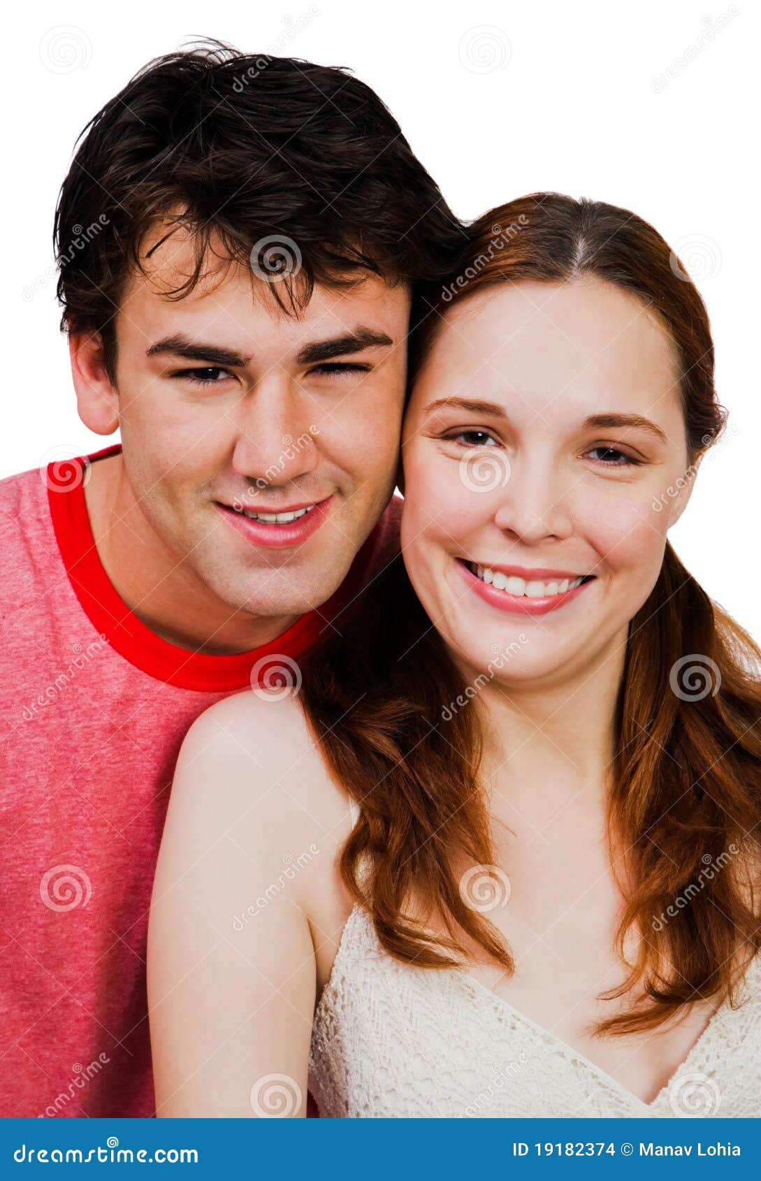 Smiling couple romancing stock photo. Image of close - 19182374