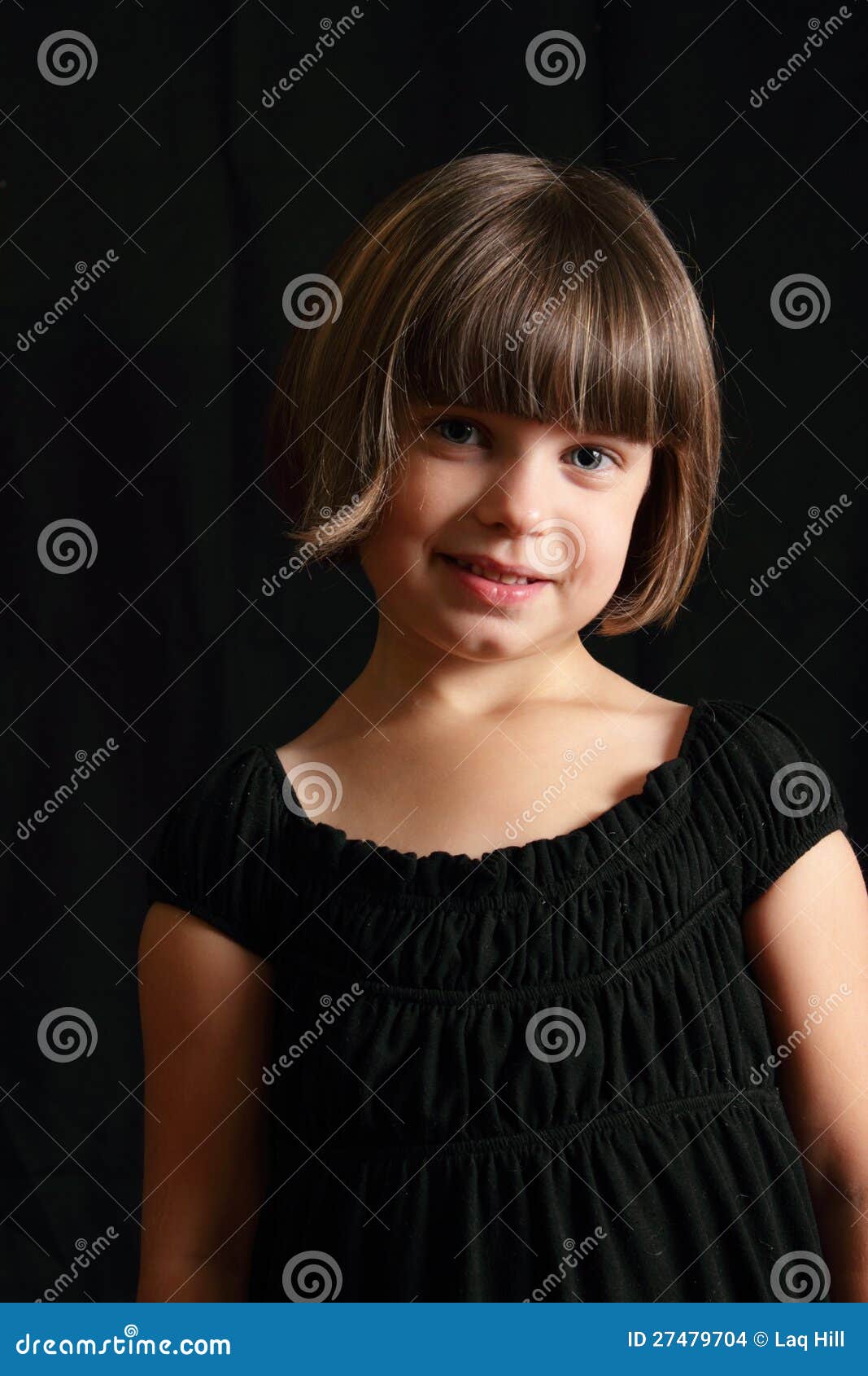 Smiling Coy Child stock photo. Image of darling, expression - 27479704