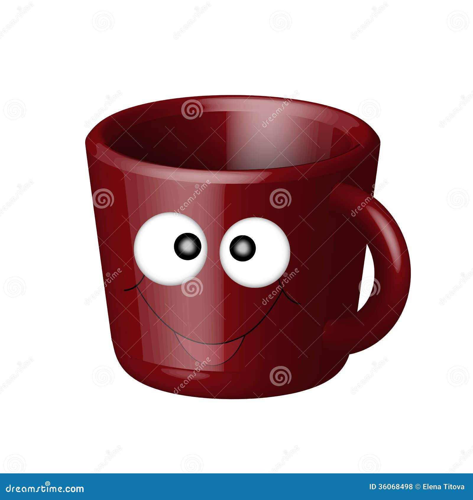 Smiling cup stock illustration. Illustration of cooking - 36068498