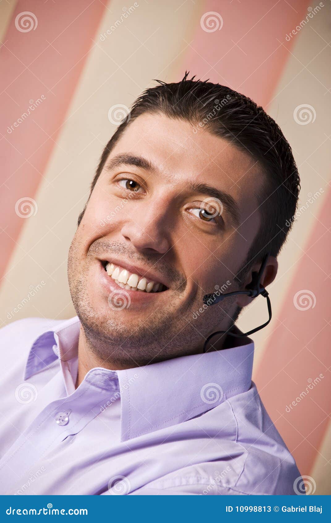 Smiling customer service stock image. Image of angle - 10998813