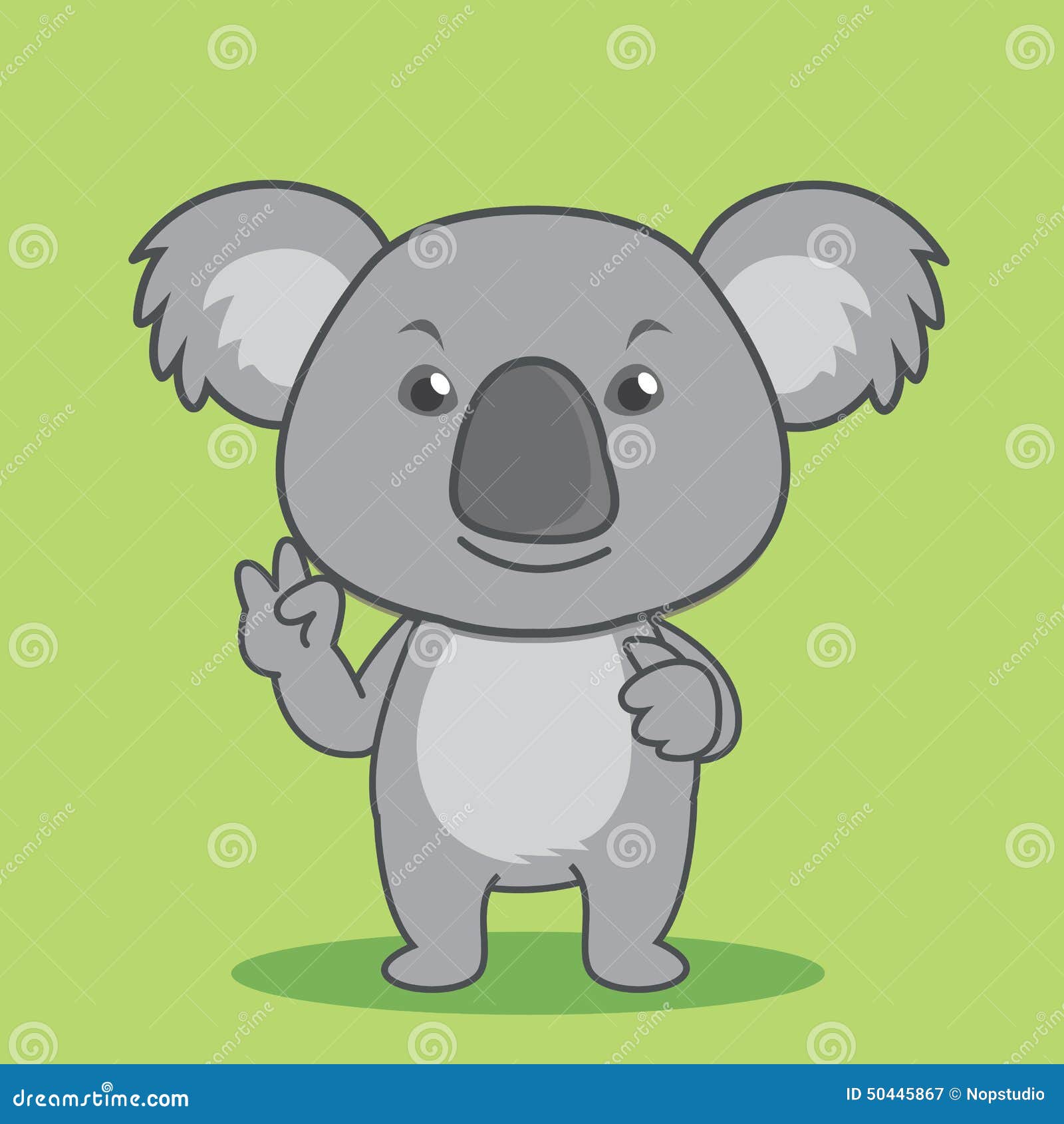 Smiling cute cartoon koala stock vector. Illustration of painting ...