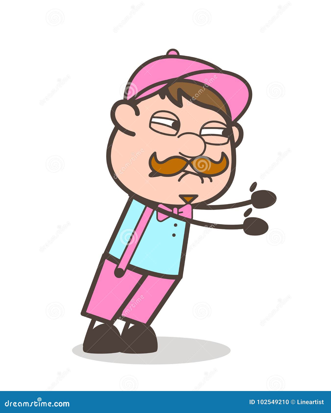 Smiling Cute Helper Face Expression Vector Illustration Stock ...