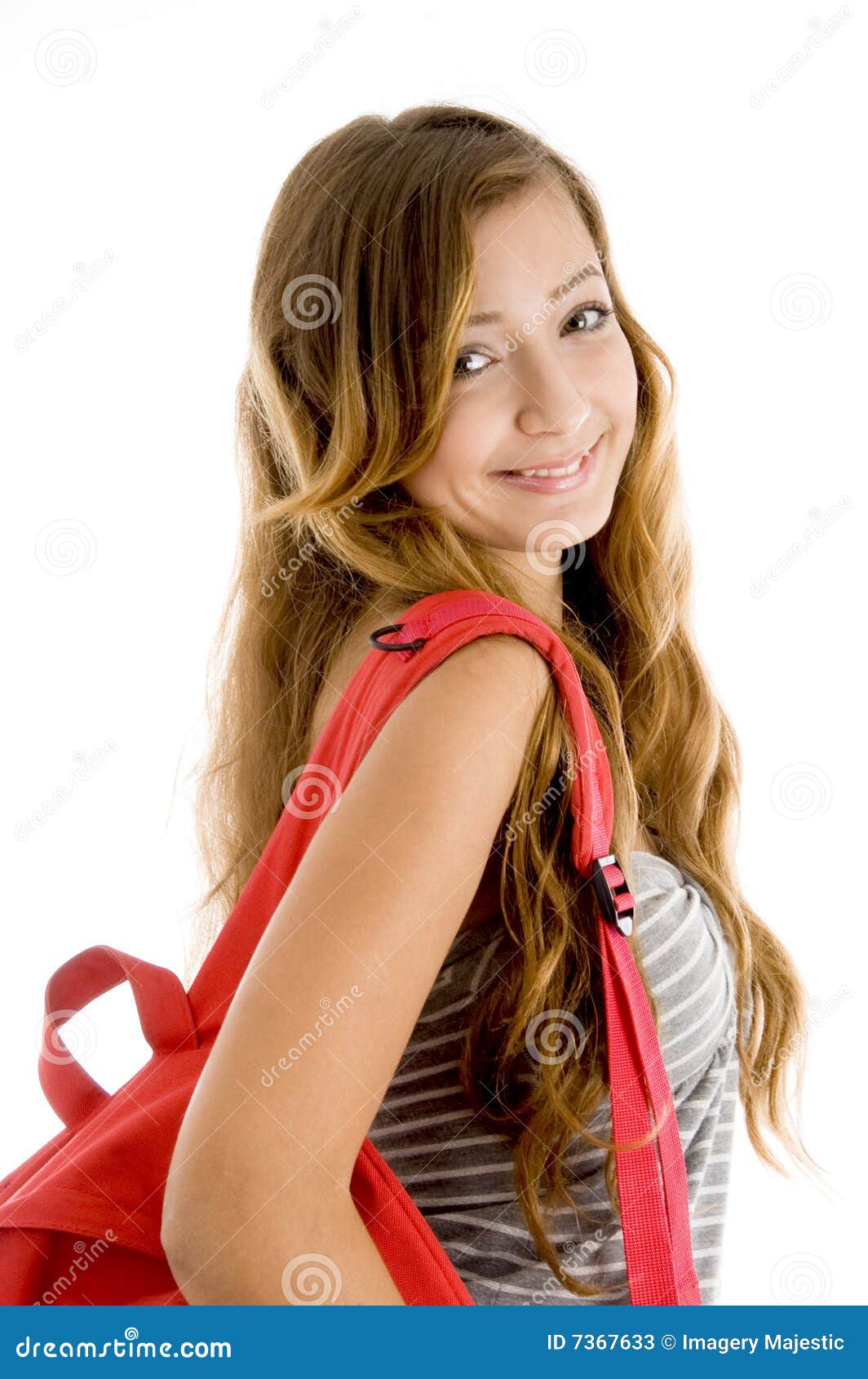 Cute Student Girl Taking Notes Stock Photography | CartoonDealer.com ...