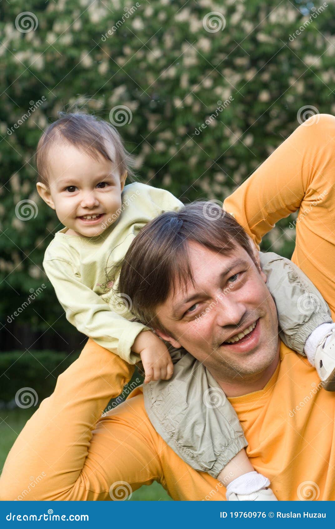 Smiling dad and baby stock photo. Image of caucasian - 19760976