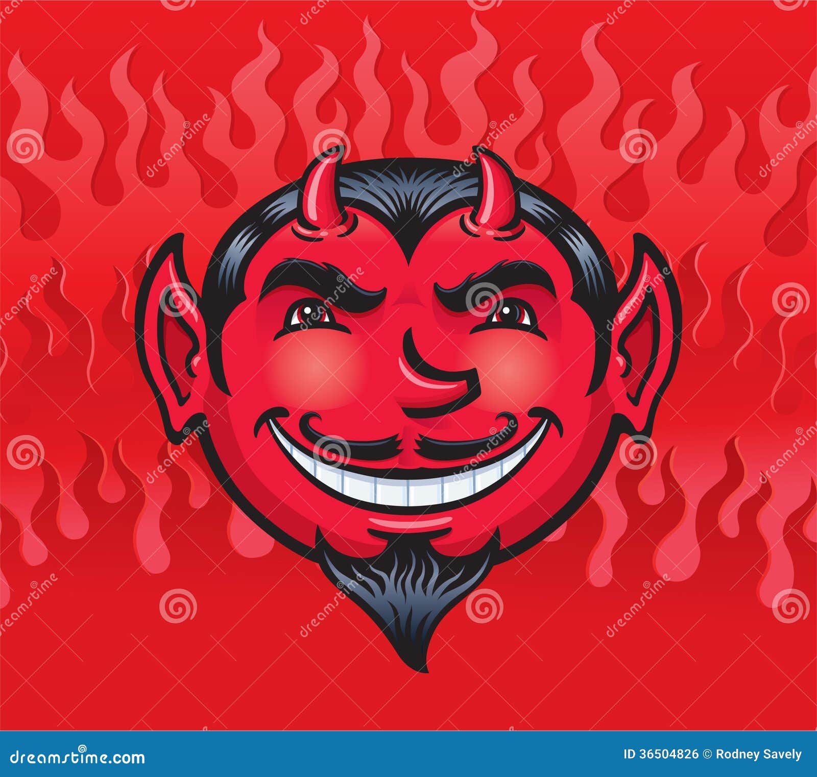 Smiling Devil stock illustration. Illustration of hell - 36504826