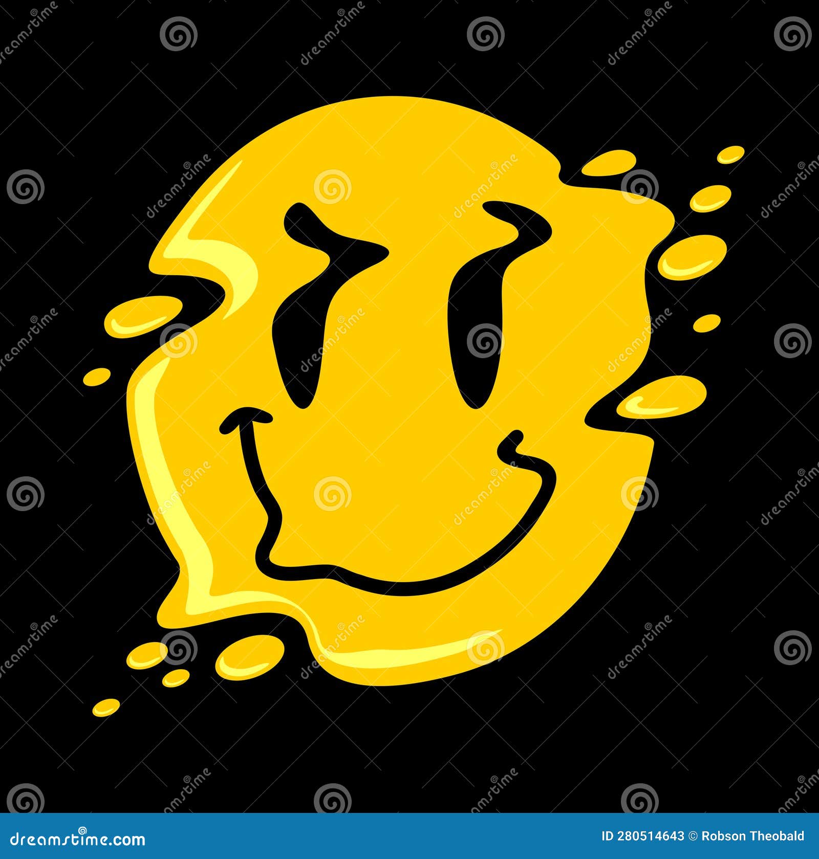 Smiling and distorting stock vector. Illustration of graphic - 280514643
