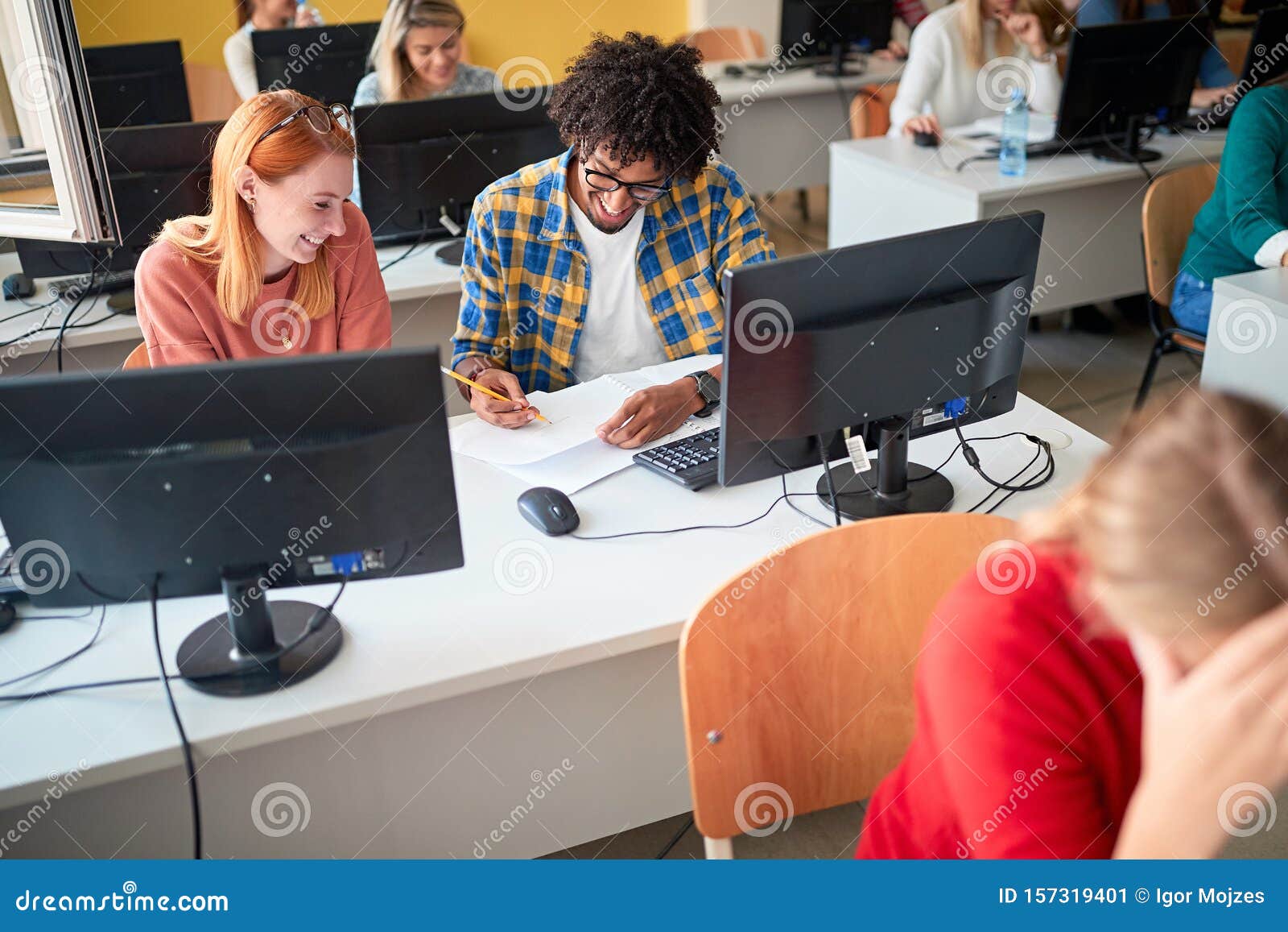 Computer Training Room Stock Photography | CartoonDealer.com #12704102