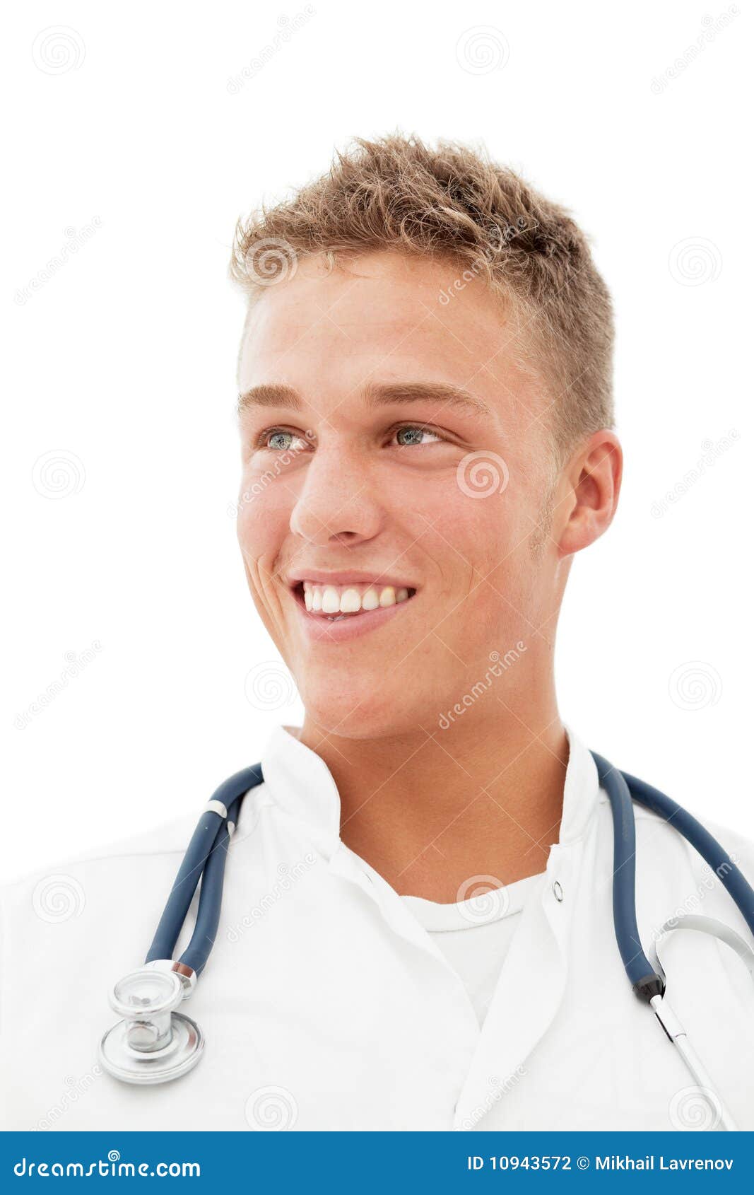 Smiling doctor stock photo. Image of happy, vision, isolated - 10943572