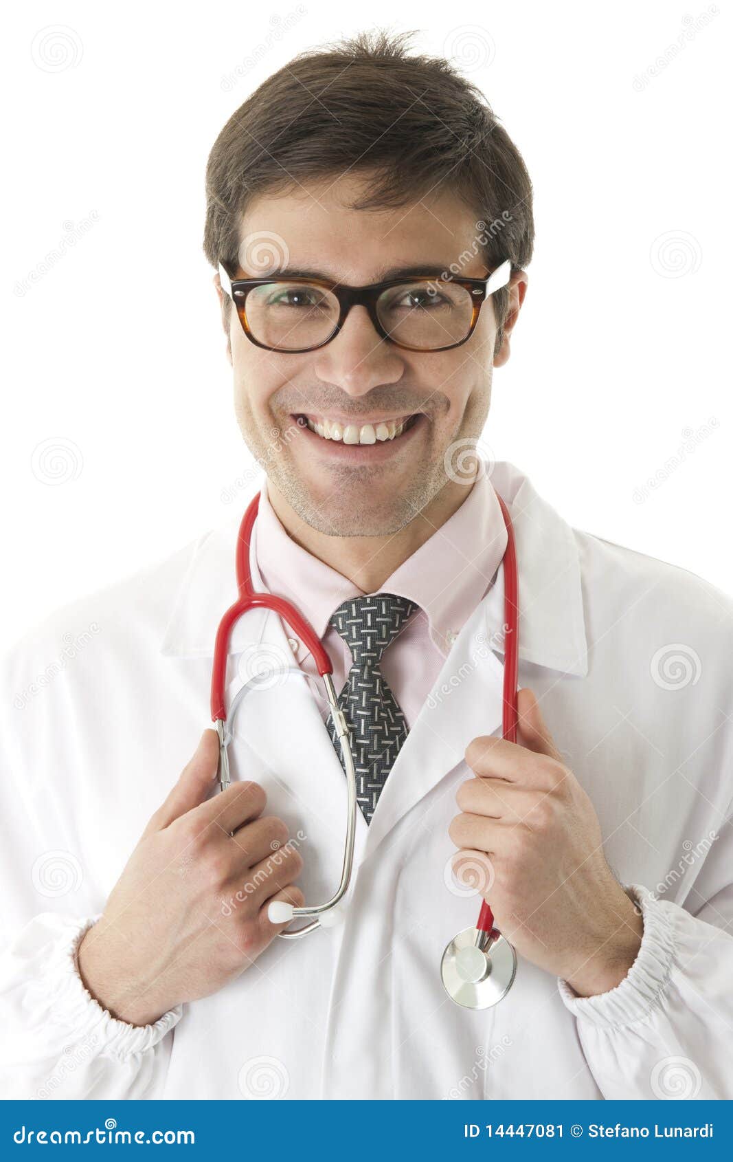 Smiling doctor stock image. Image of smiling, isolated - 14447081