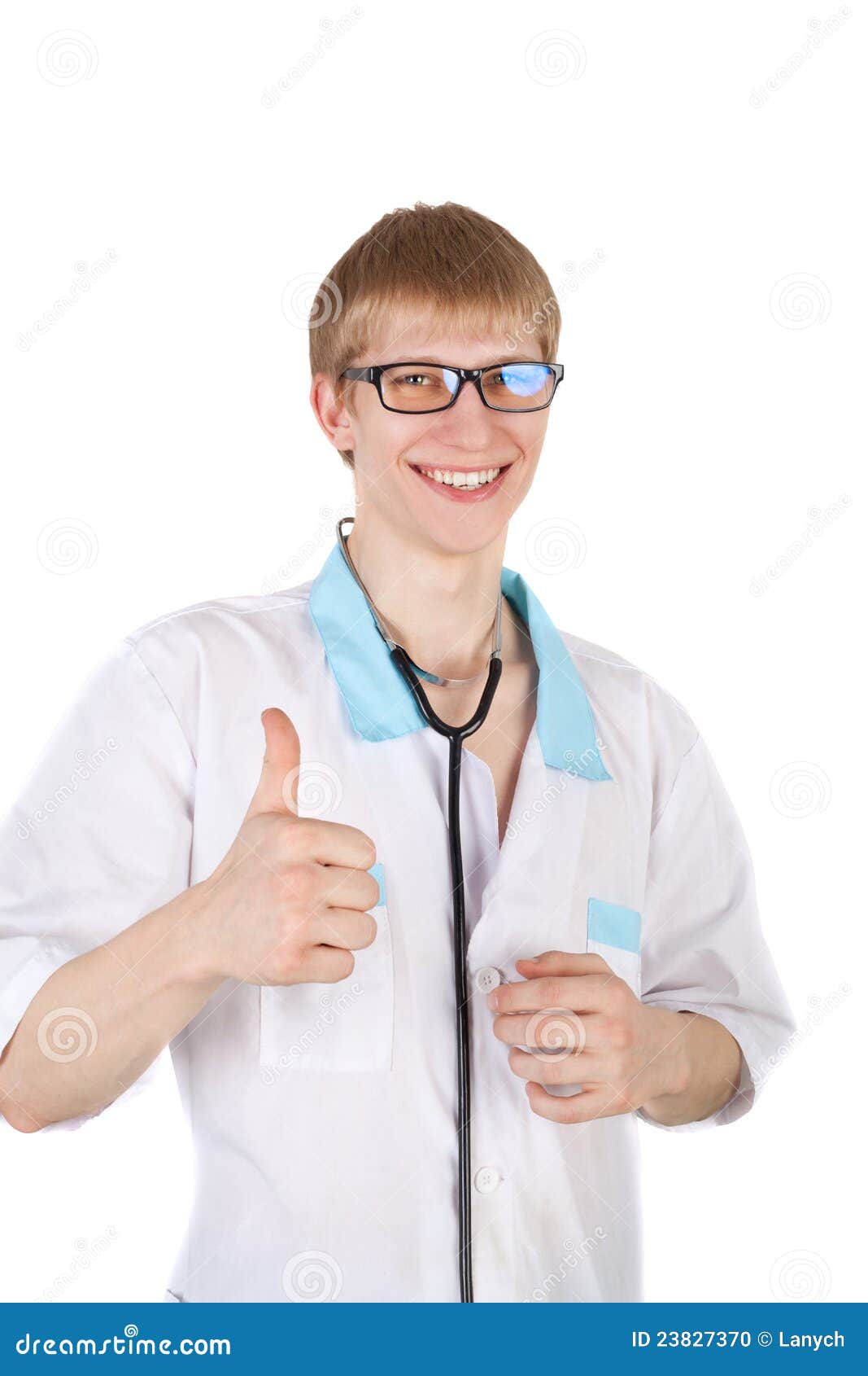 Smiling doctor stock photo. Image of blonde, blond, male - 23827370