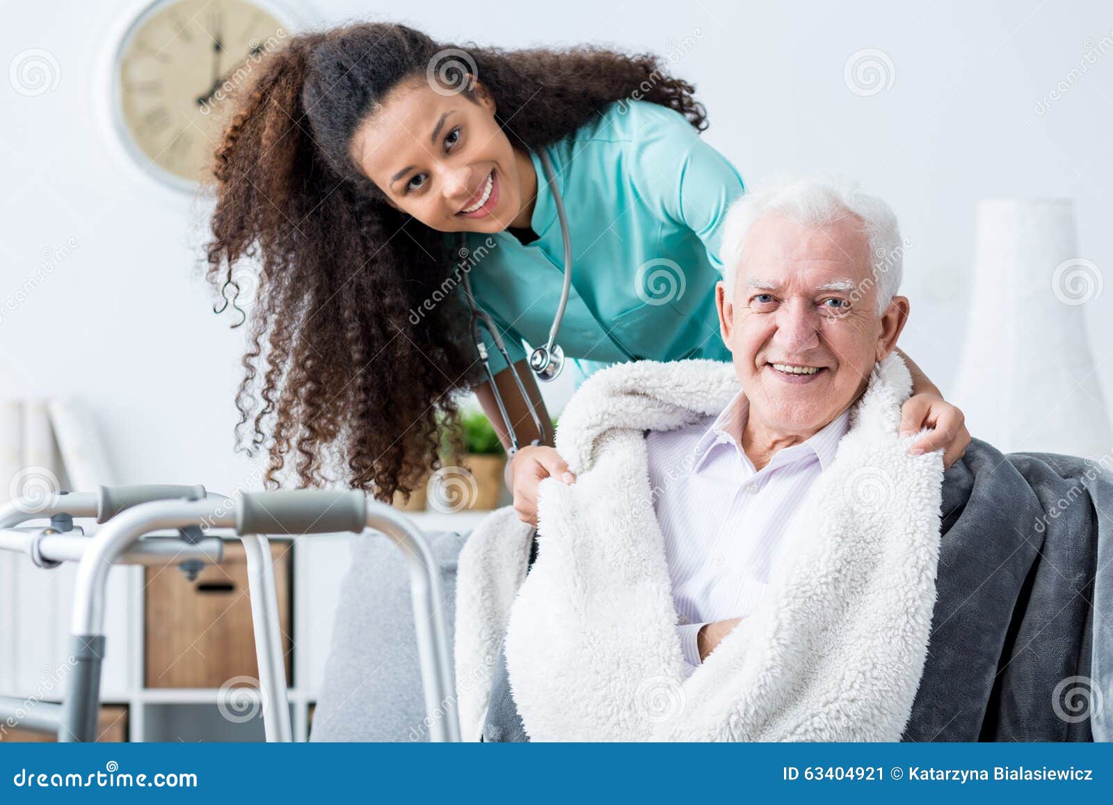 Smiling Doctor Caring about Patient Stock Image - Image of caring ...