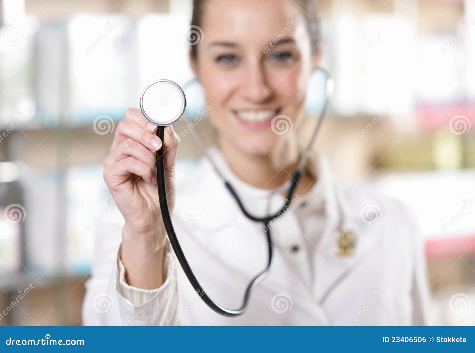 Smiling Doctor Holding Stethoscope Stock Photo - Image of medical ... Smiling Doctor Holding Stethoscope Stock Photo - Image of medical ...