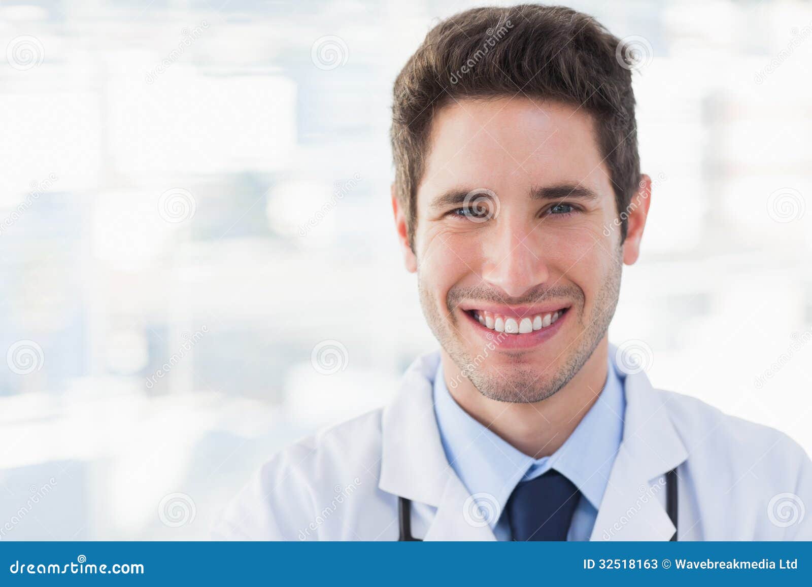 Smiling Doctor Looking at Camera Stock Image - Image of standing ...