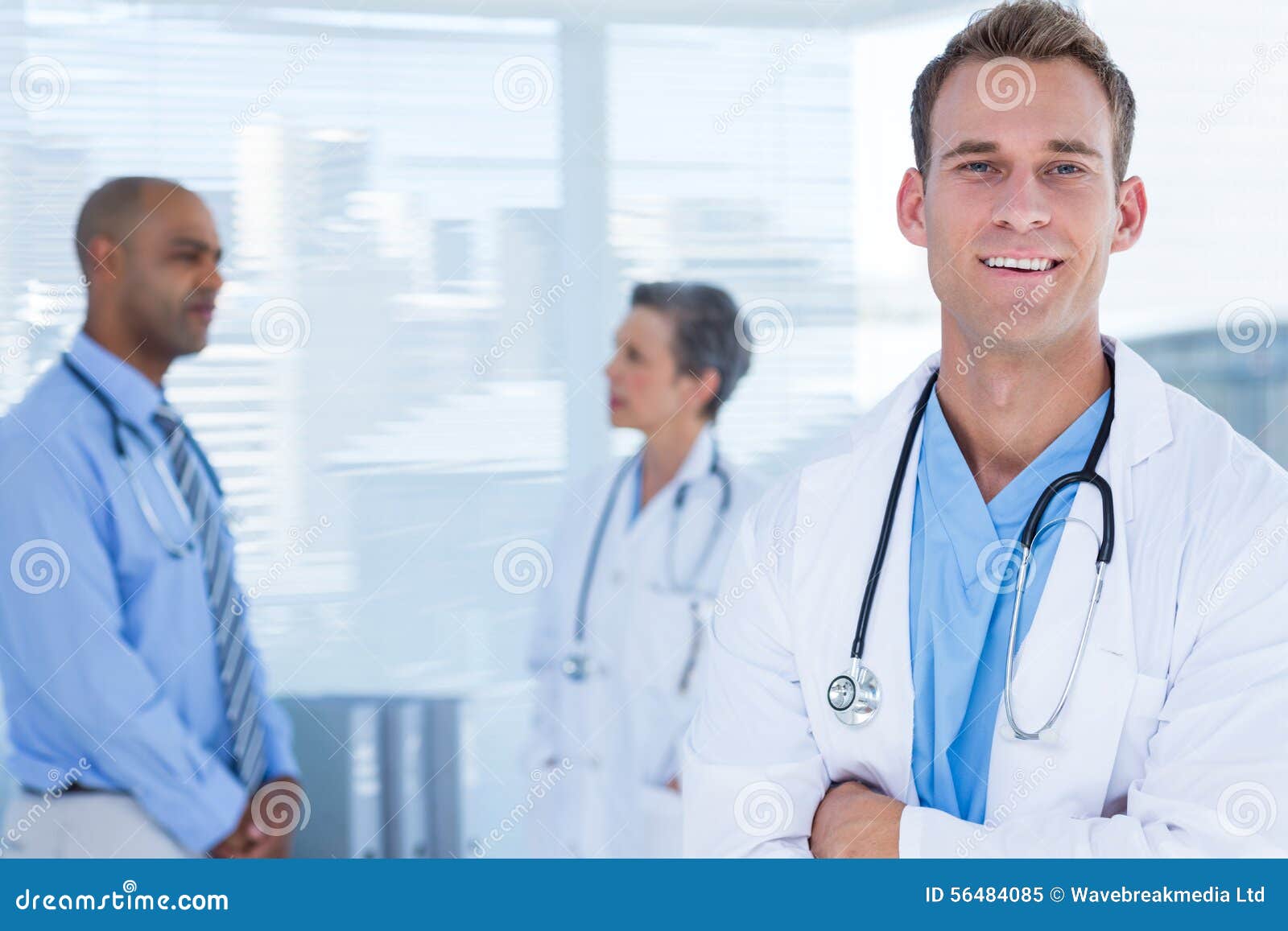 Smiling Doctor Looking at the Camera Stock Image - Image of expertise ...
