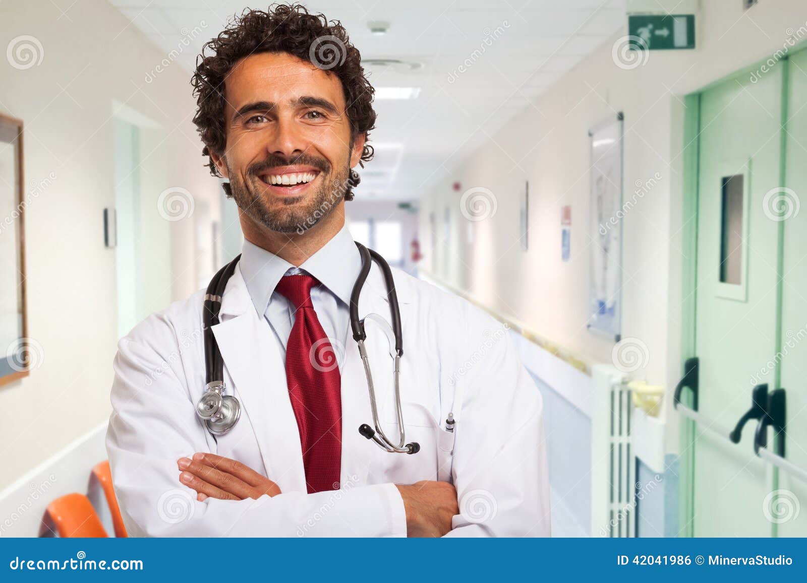 Smiling doctor portrait stock photo. Image of people - 42041986