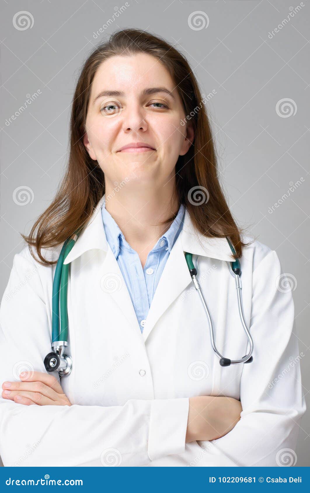Smiling doctor stock image. Image of female, medical - 102209681