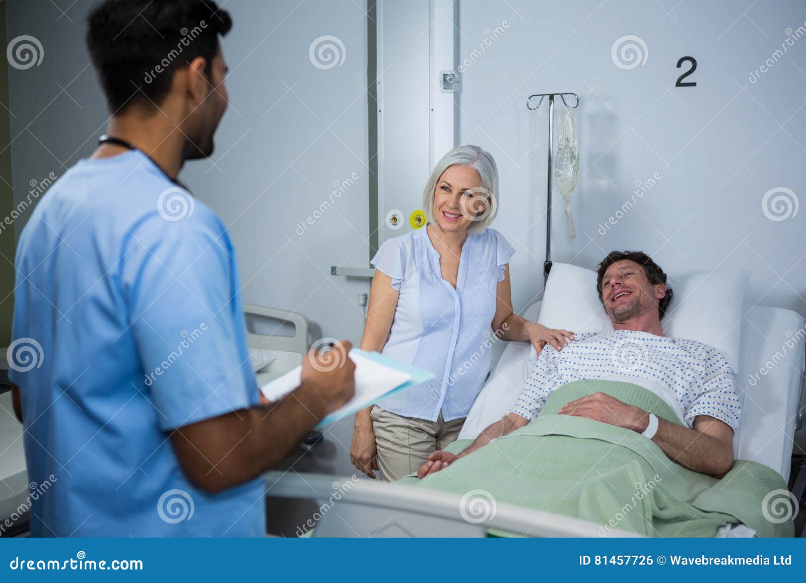Smiling Doctors Interacting with Each Other Stock Photo - Image of ...