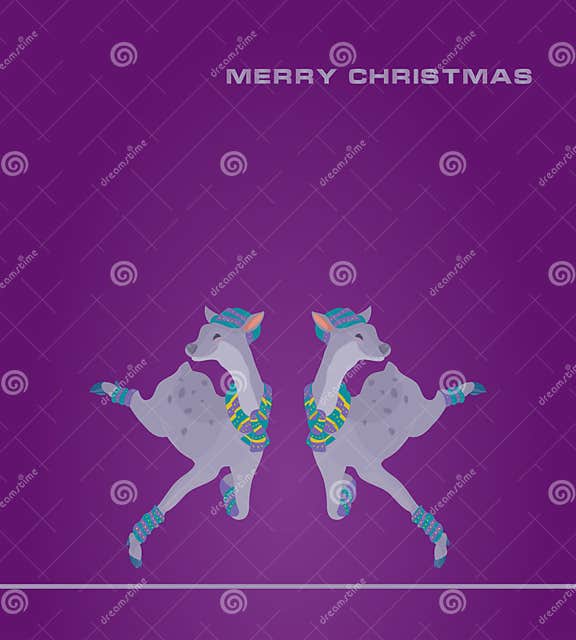 Smiling doe jump stock vector. Illustration of holiday - 77290216