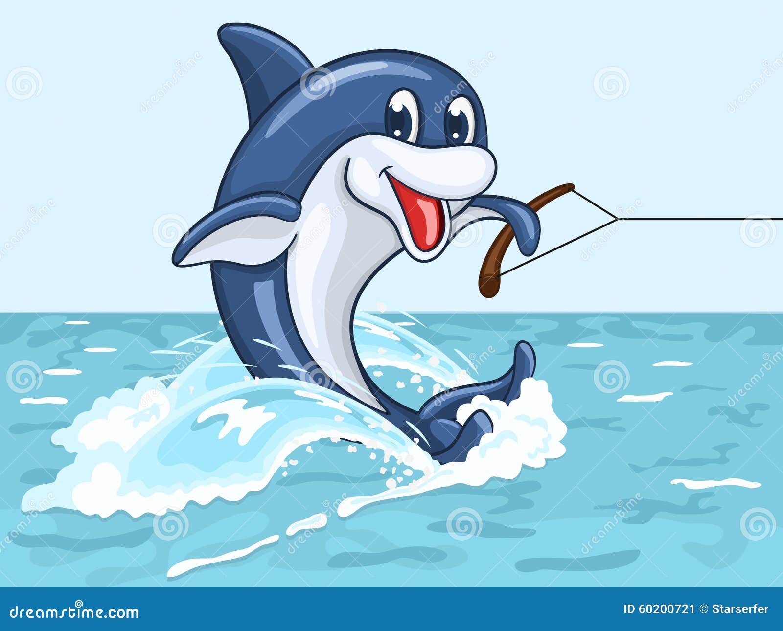 Smiling Dolphin Stock Illustration | CartoonDealer.com #294983023