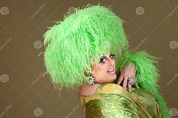 Smiling Drag Queen stock image. Image of beautiful, gesture - 19928405