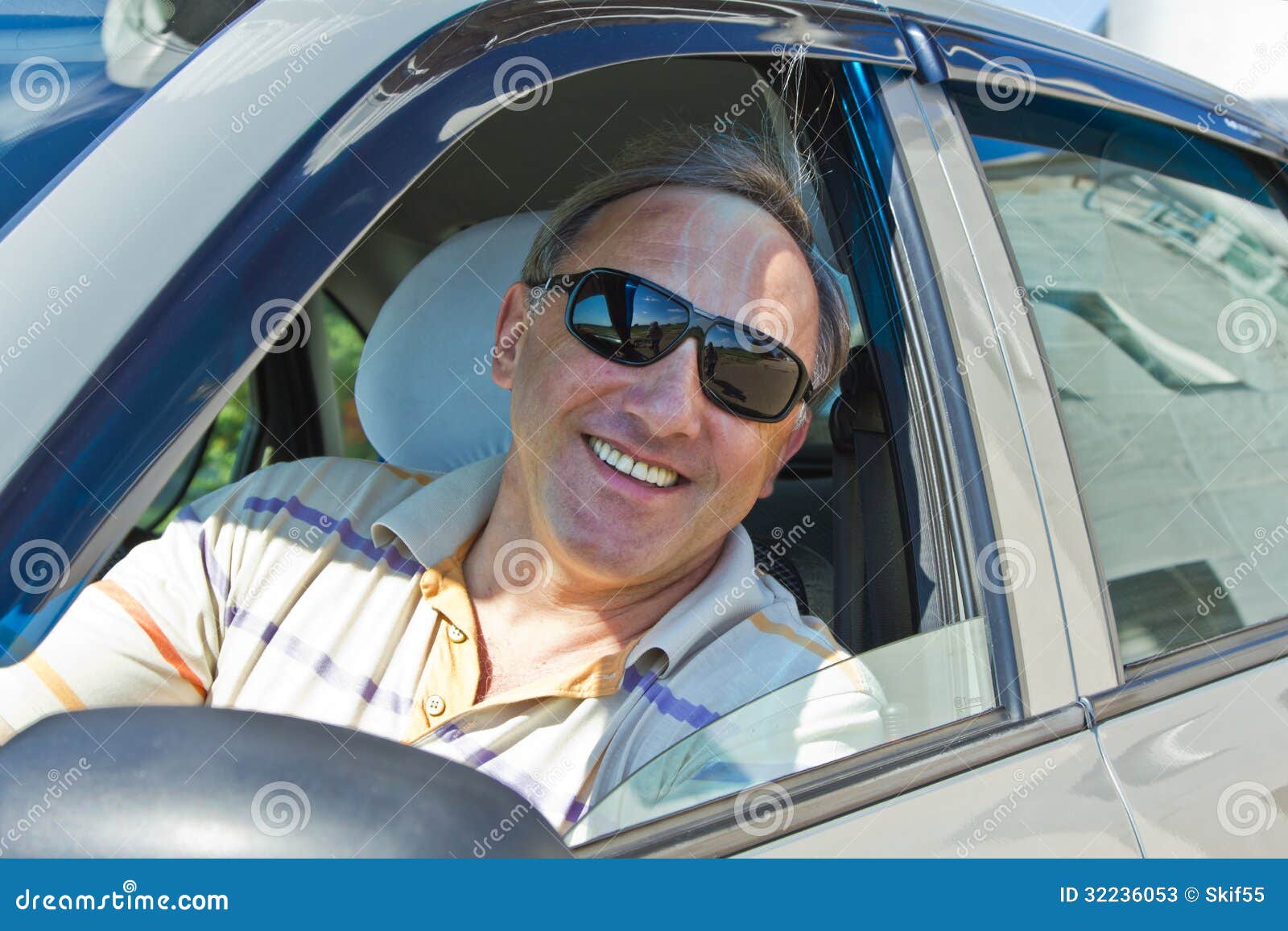 Smiling driver stock image. Image of happiness, male - 32236053