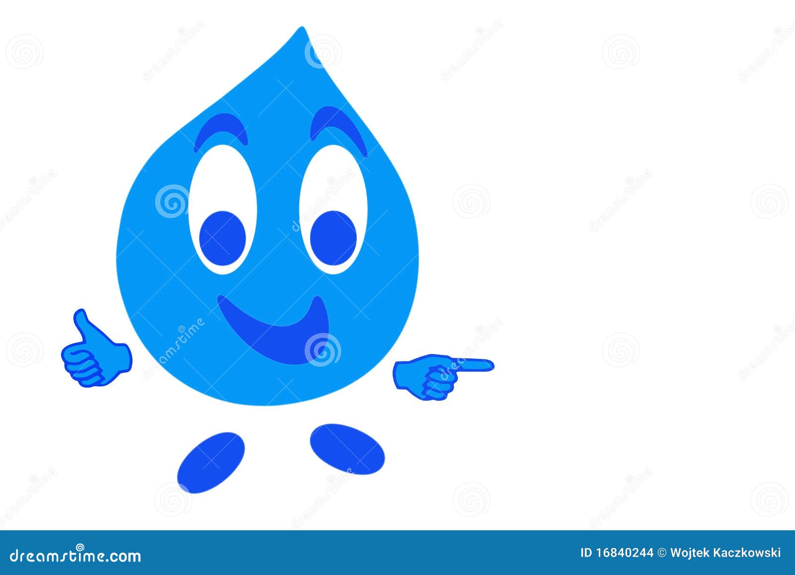 Smiling drop of water stock illustration. Illustration of metaphor ...